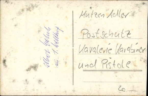 Foto Ansichtskarte / Postkarte Deutscher Soldat in Uniform, Postschutz ...