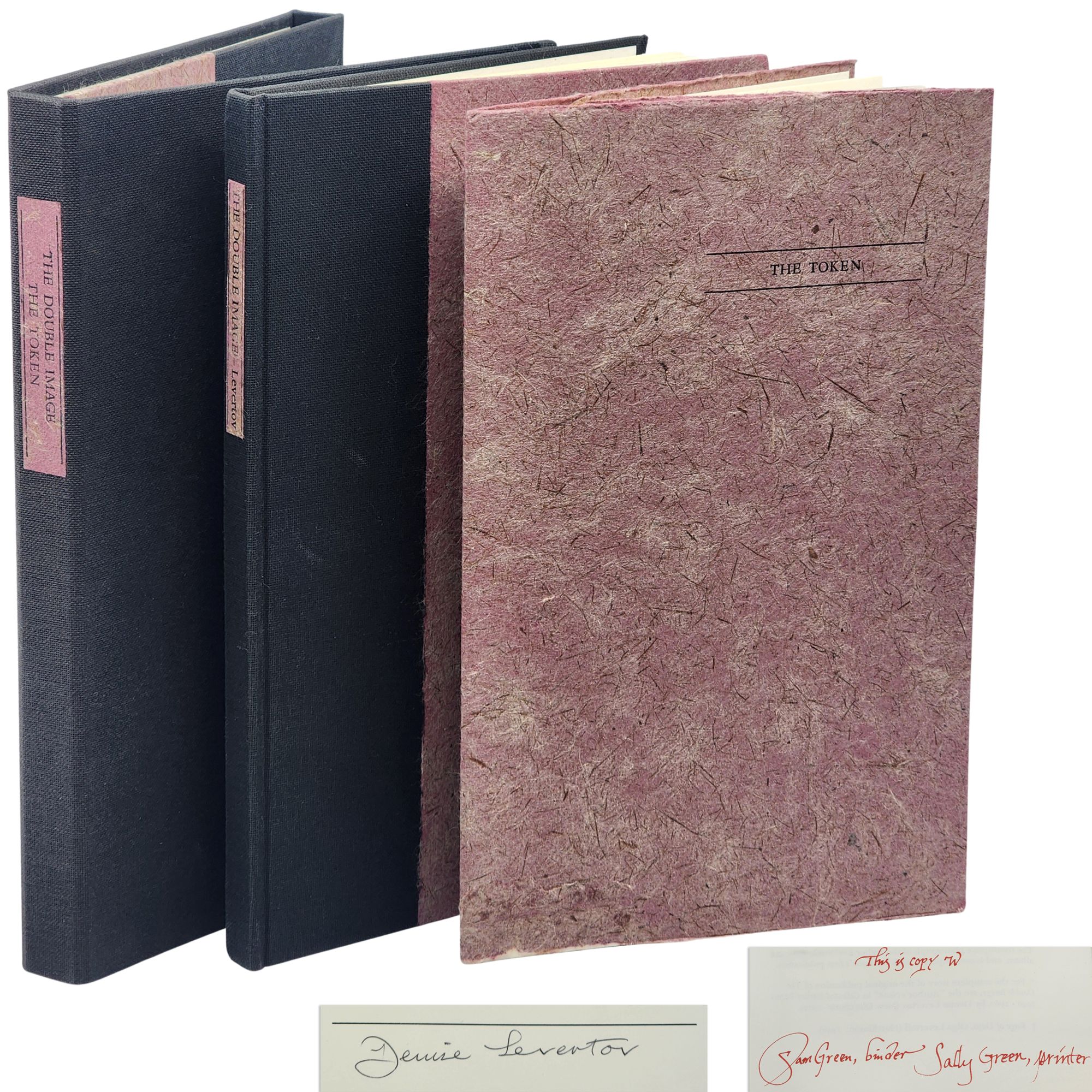 THE DOUBLE IMAGE AND THE TOKEN (One of 26 Lettered Signed) by Levertov ...