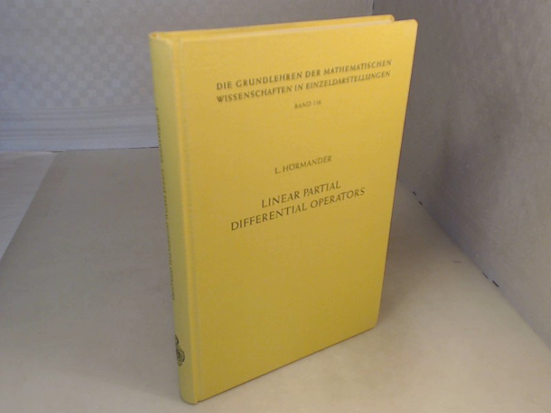Linear Partial Differential Operators. (= Die Grundlehren der ... Linear Partial Differential Operators. (= Die Grundlehren der ...