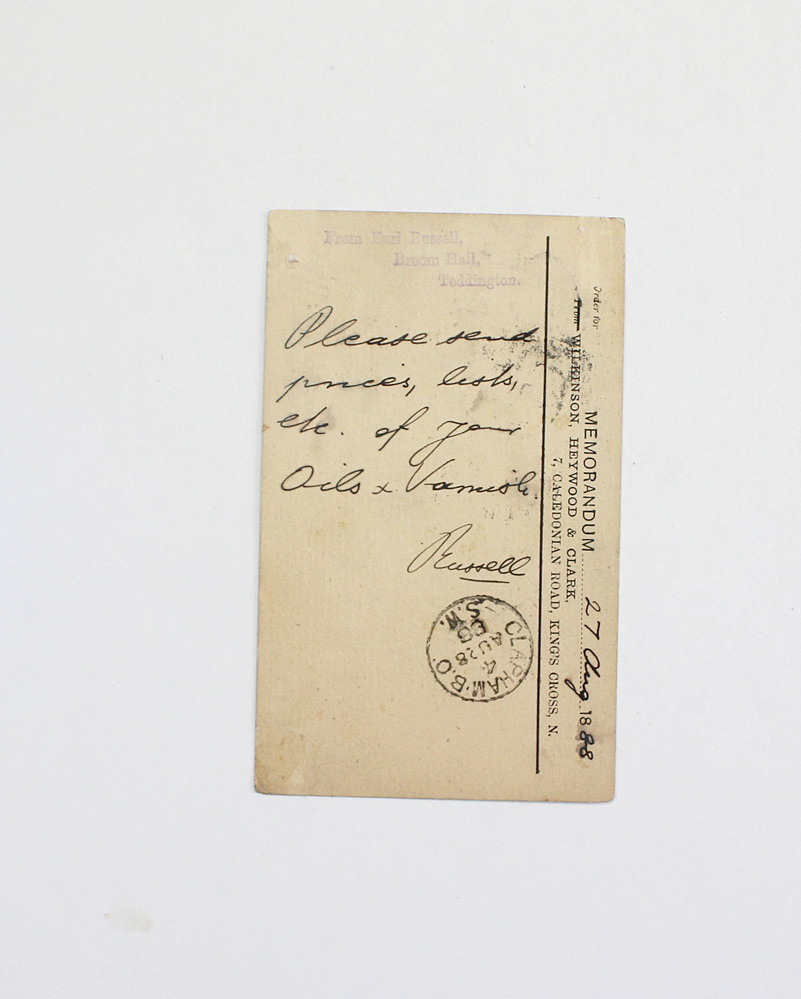 An Original Hand Written and Typed Post card from John Francis Stanley ...