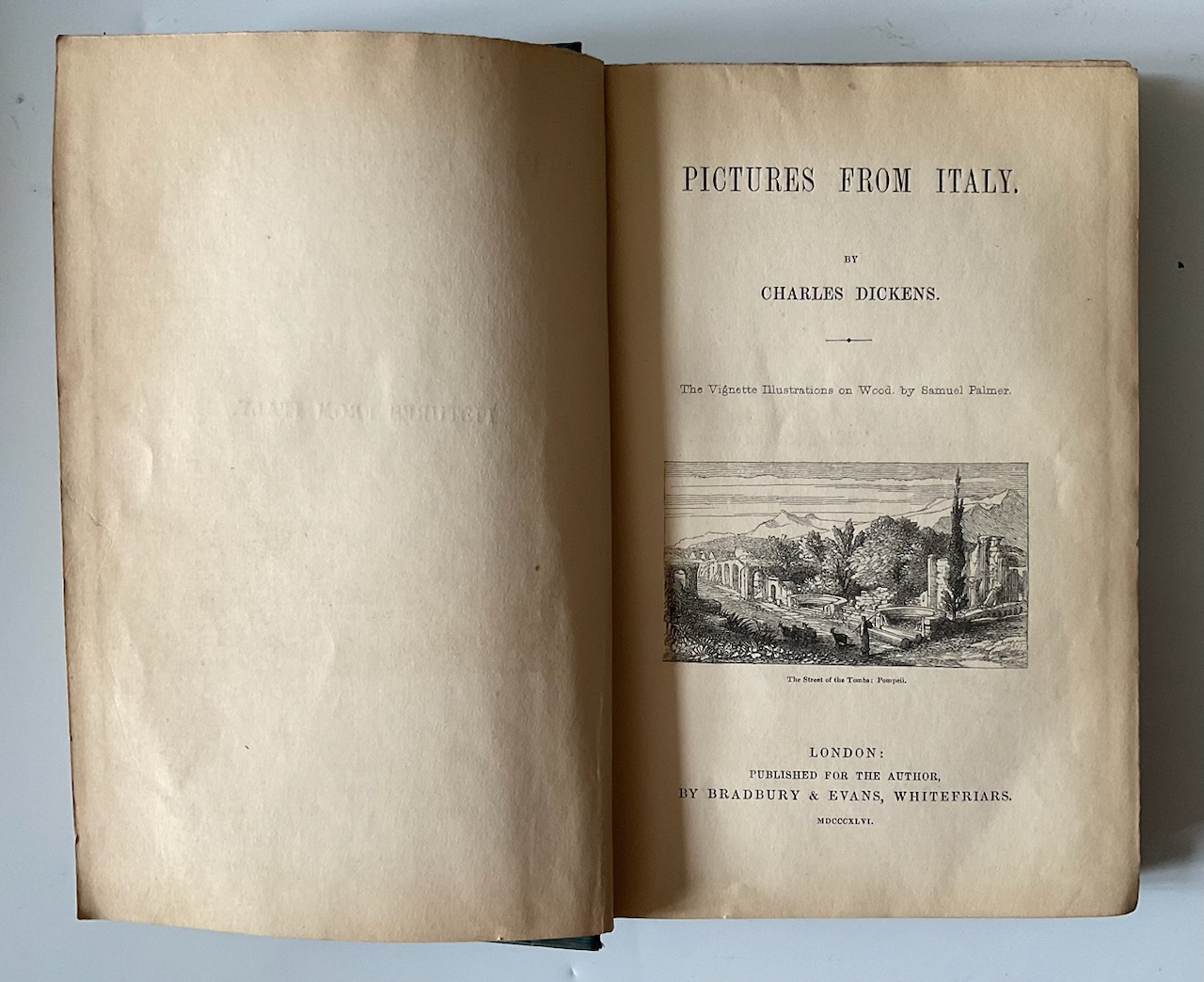 Pictures from Italy. The vignette illustrations on wood by Samuel ...