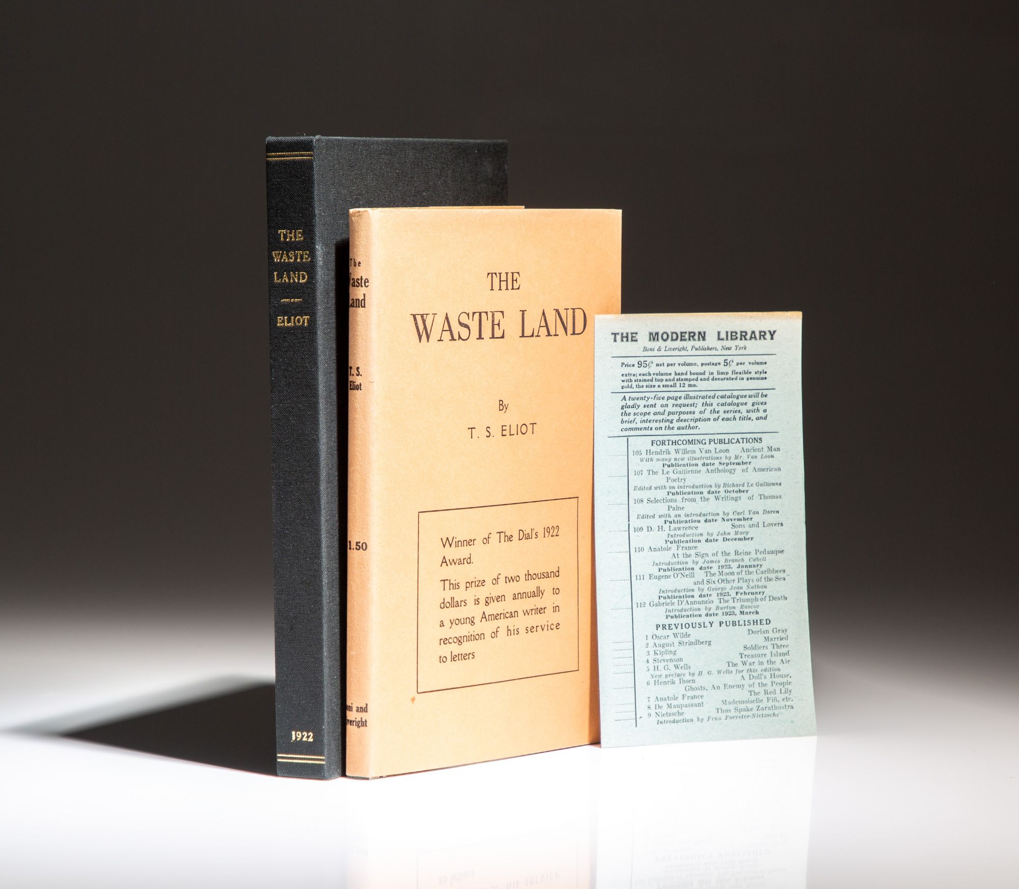 The Waste Land by Eliot, T.S.: Fine Cloth (1922) | The First Edition ...
