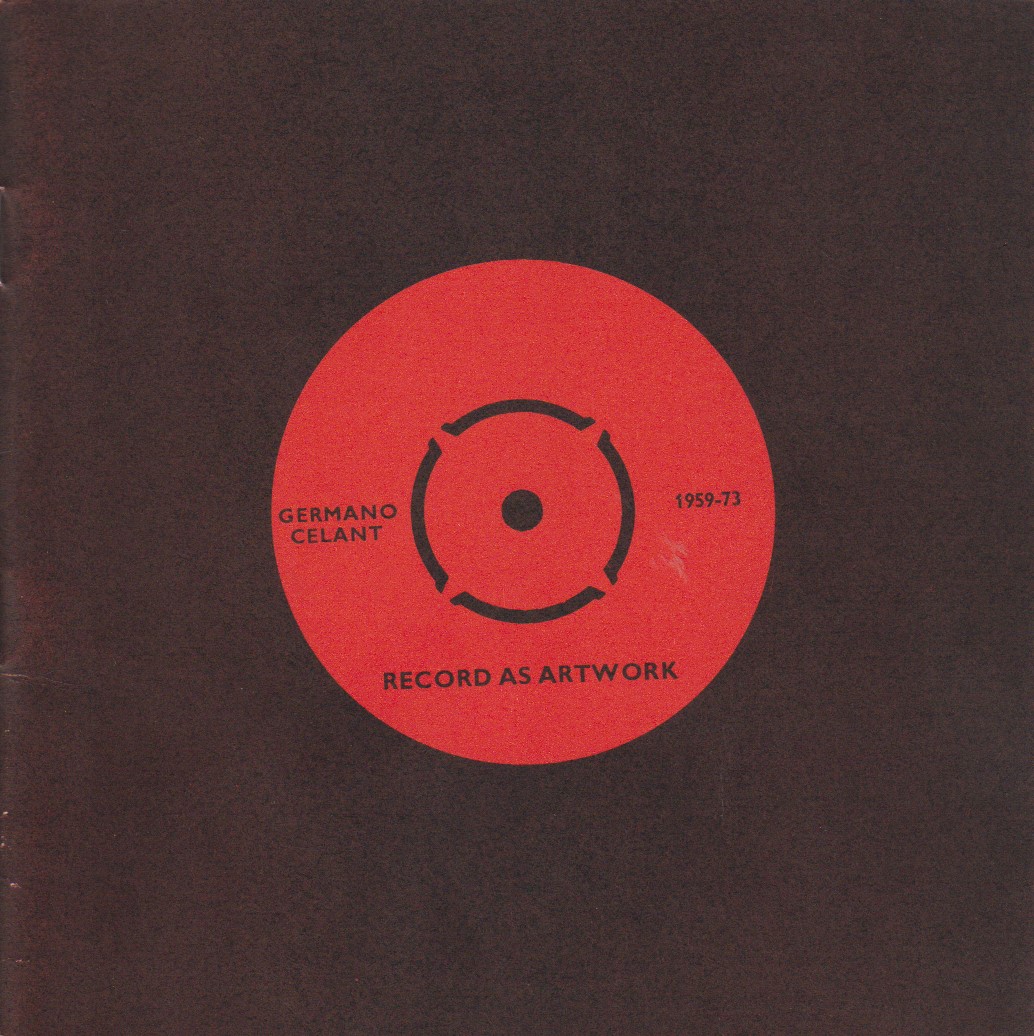 Record as Artwork. 1959-73 by Germano Celant: Virtually as new (1973) First Edition. | Libreria ...