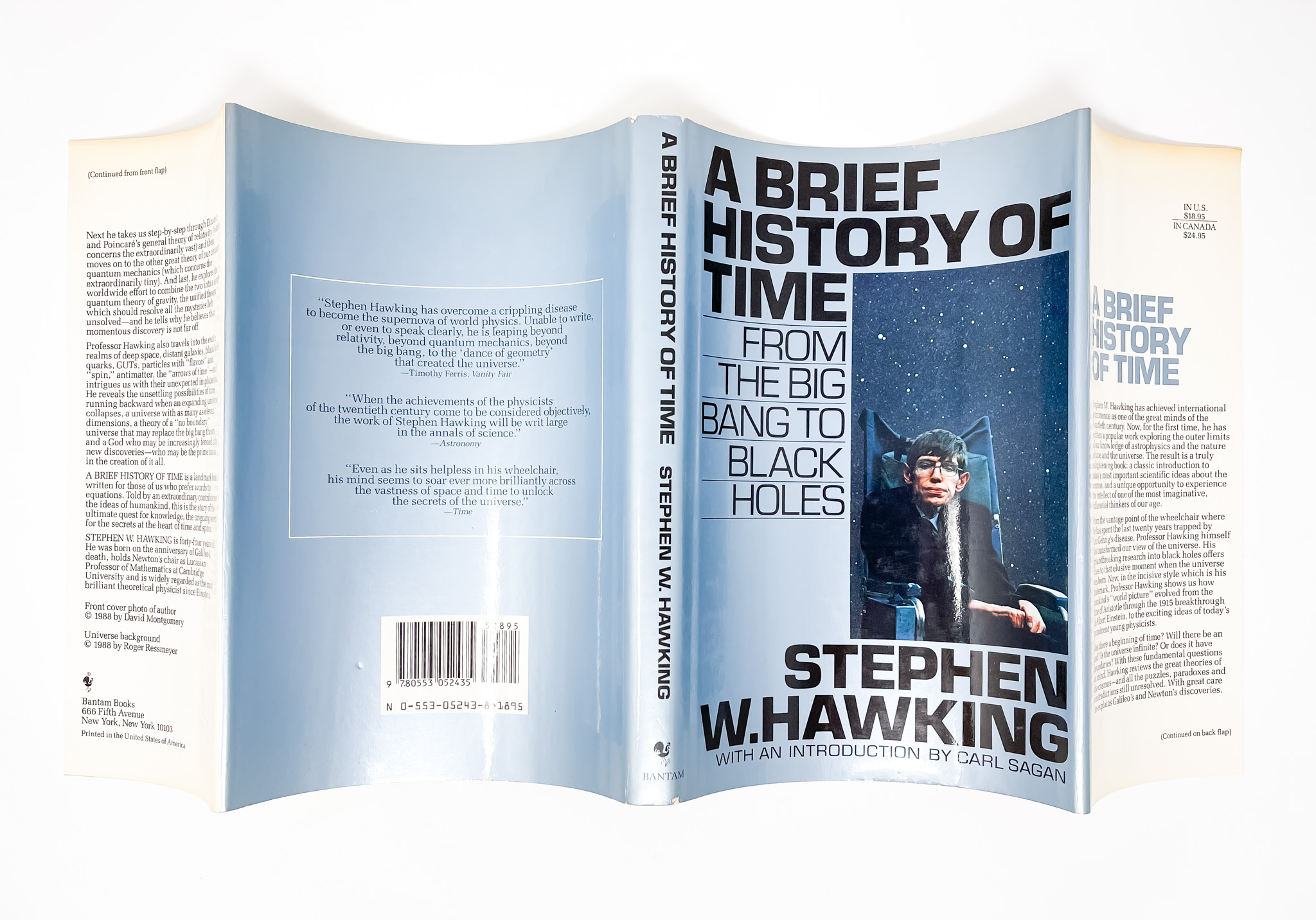 A Brief History of Time by Stephen Hawking: Fine Hardcover (1988) 1st ...