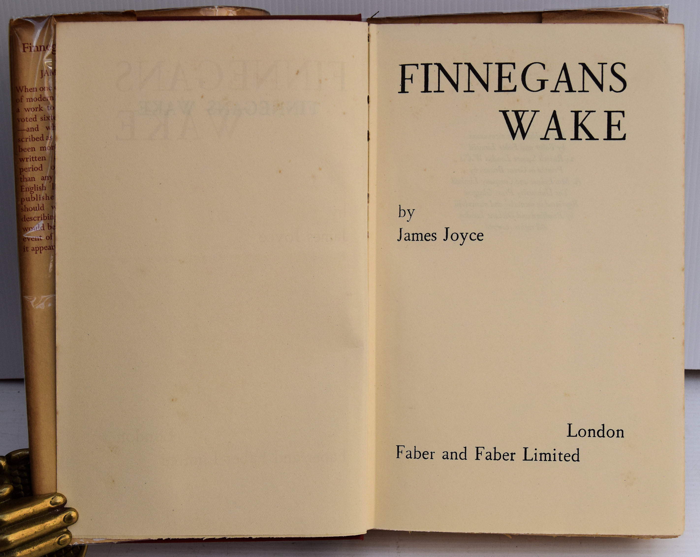 FINNEGAN'S WAKE by James Joyce. Third impression. by JOYCE, JAMES ...