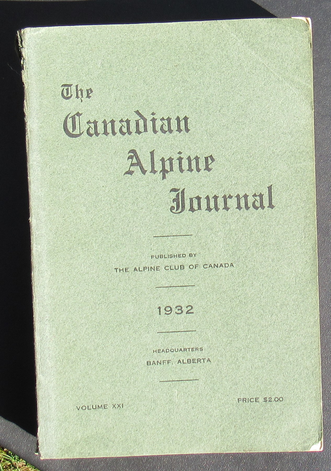 The Canadian Alpine Journal 1932 volume XXI twenty-one by Alpine Club ...