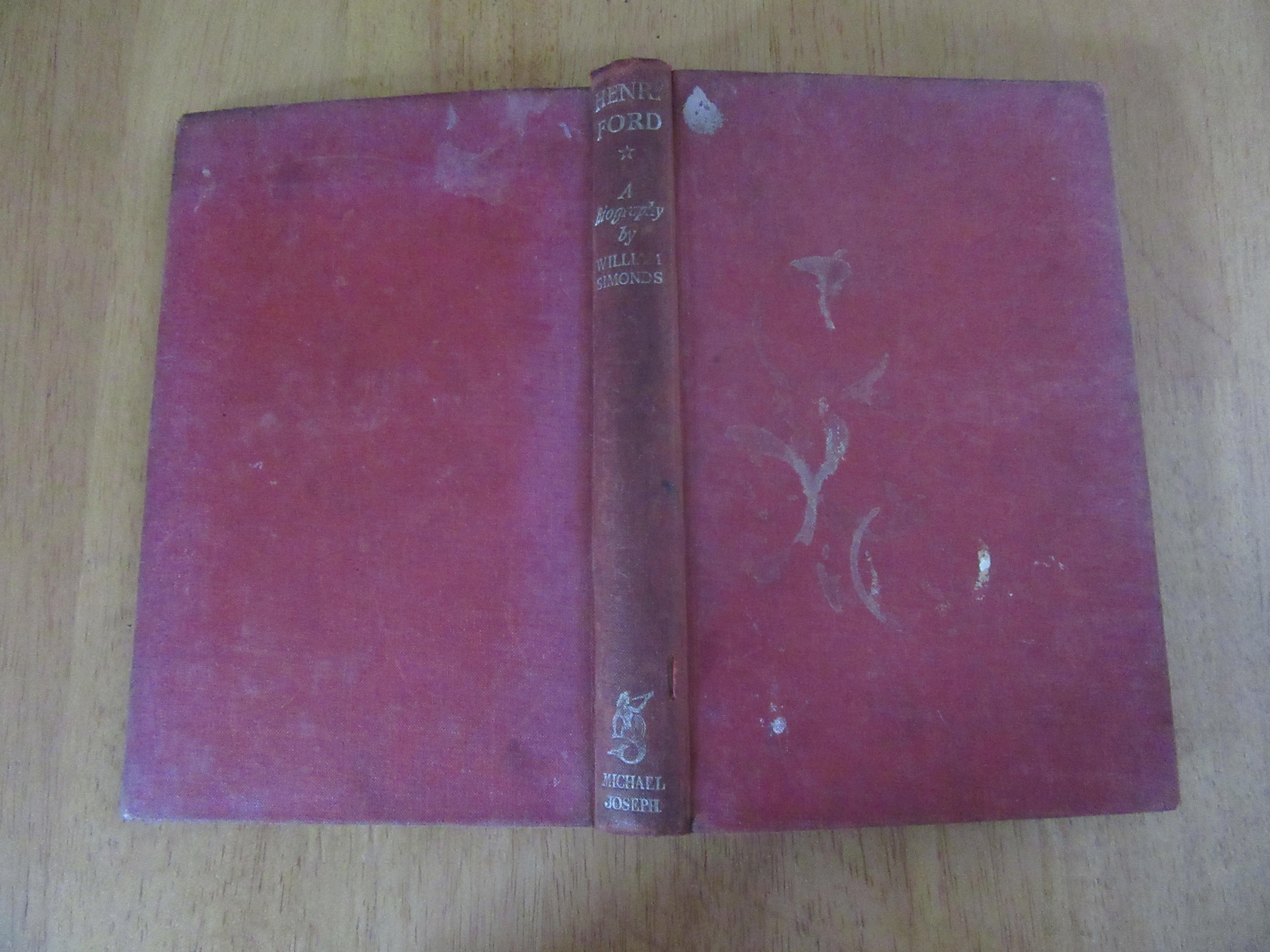 Henry Ford a Biography by William Adams Simonds: Fair Hardcover (1946 ...