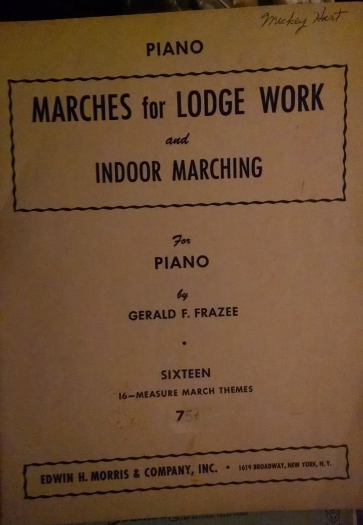 Marches for Lodge Work and Indoor Marching - Sixteen 16-measure March ...