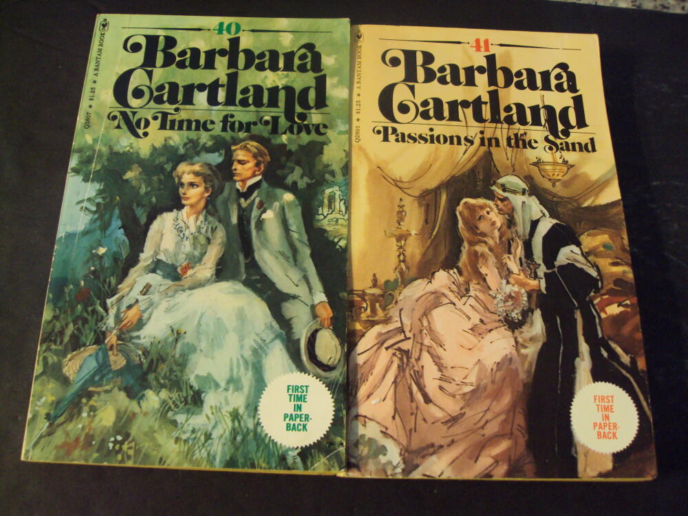 9 Barbara Cartland Romance Novels Check Listing For Additional Info By