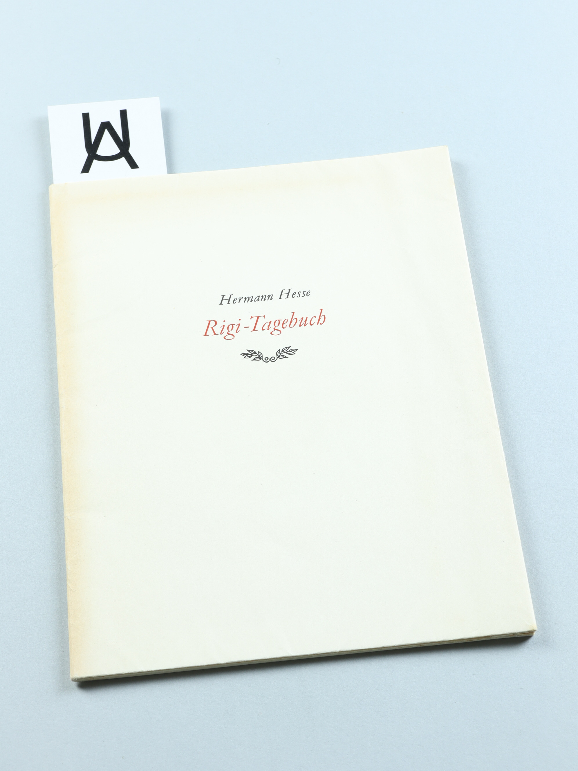 Rigi-Tagebuch 1945. by Hesse, Hermann: (1945) Signed by Author(s ...