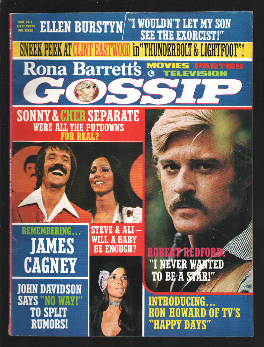 Rona Barrett's Gossip 6/1974-Introducing Ron Howard-"Happy Days"-Robert ...