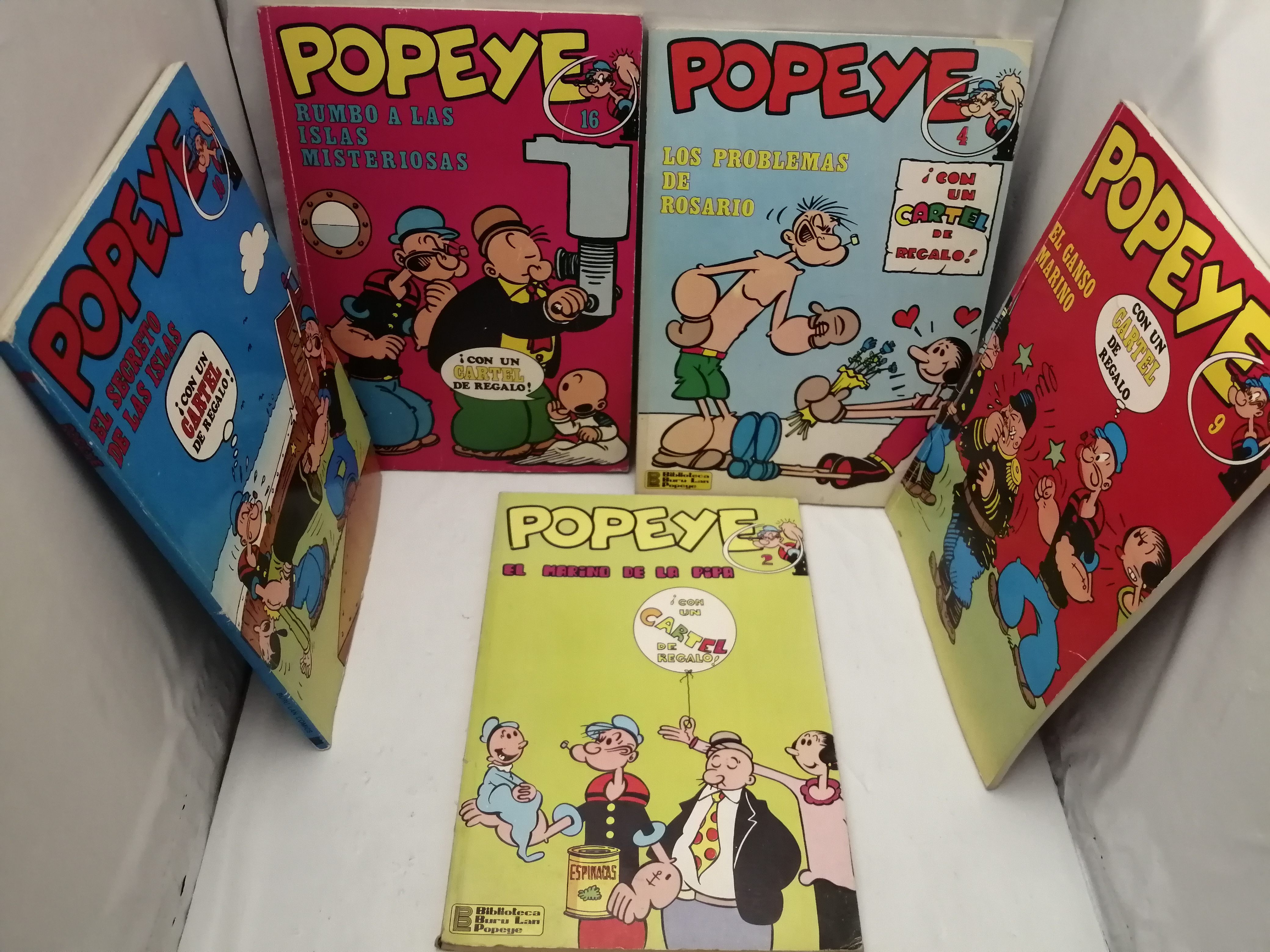 PACK 5 Cómic Biblioteca Buru Lan POPEYE: El marino de la pipa. Los ...