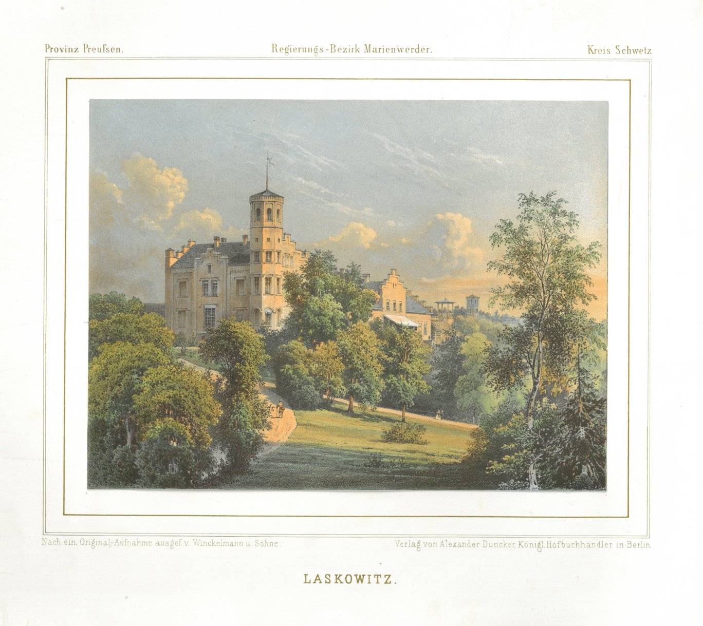 SCHWETZ/Krs.Schwetz. Schloß Laskowitz.: Kunst / Grafik / Poster | Peter ...