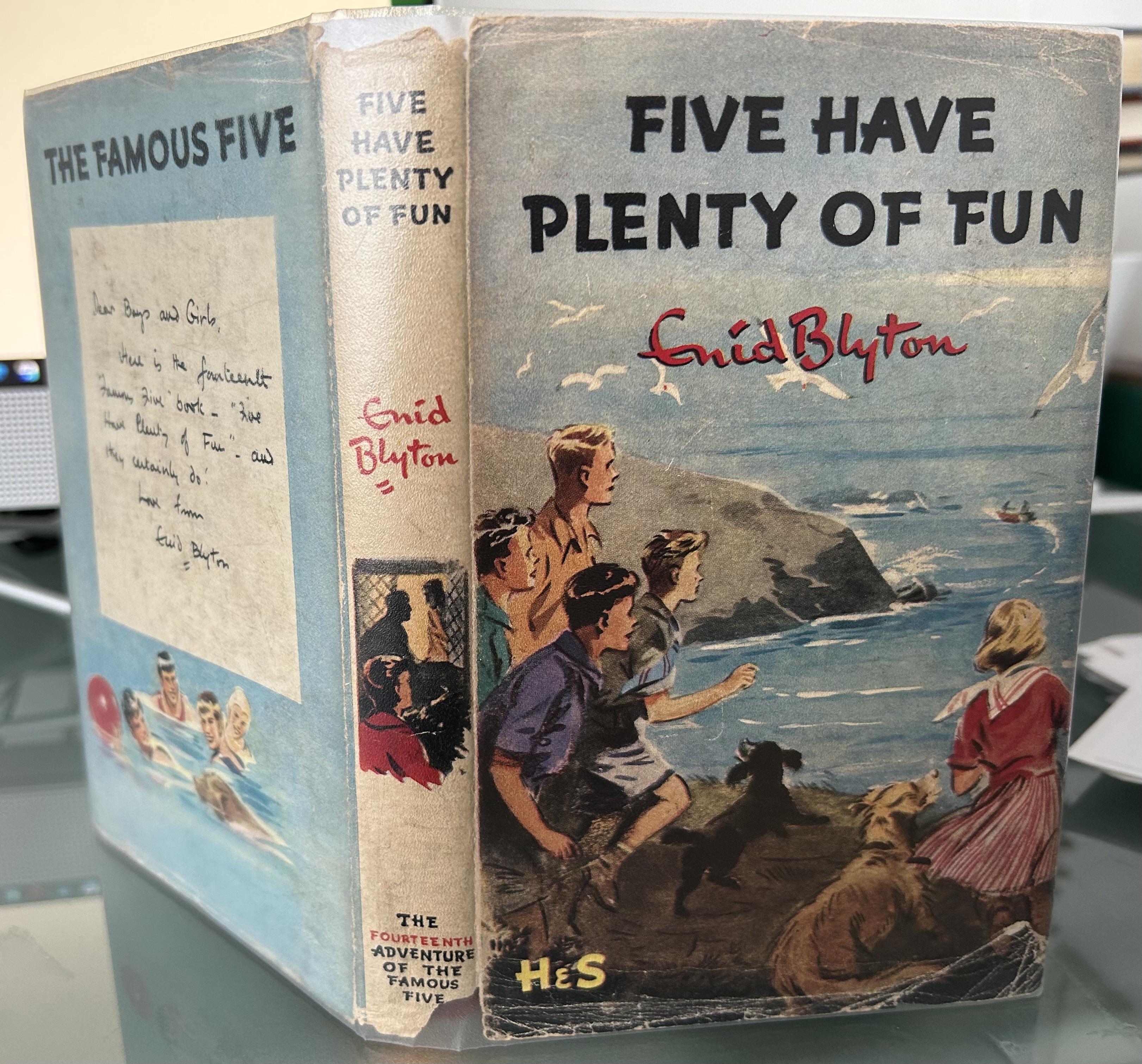 FIVE HAVE PLENTY OF FUN. SIGNED BY ENID BLYTON. by ENID BLYTON. SIGNED ...
