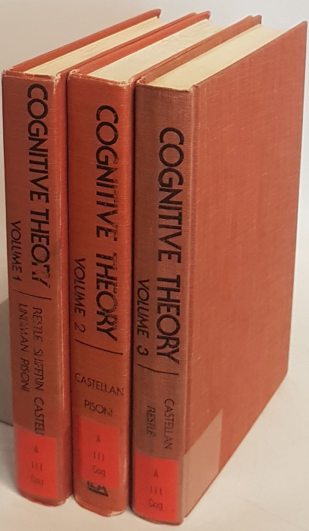 Cognitive Theory (3 vols./ 3 Bände) by Restle, Frank, Richard M ...