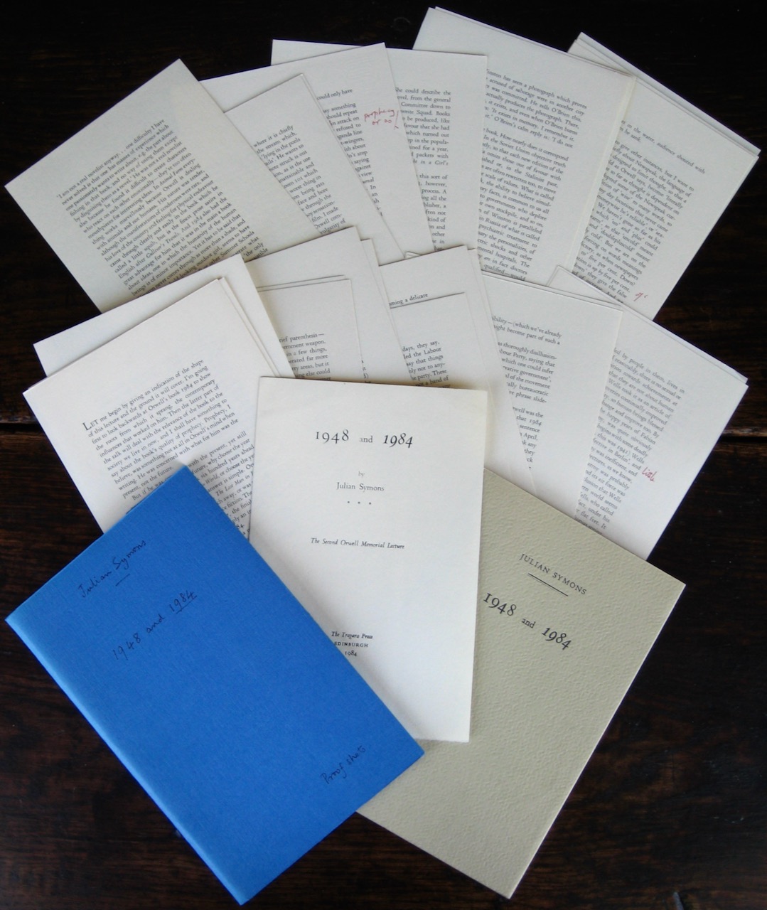 1948 and 1984. (The Second Orwell Memorial Lecture) - with printer's ...