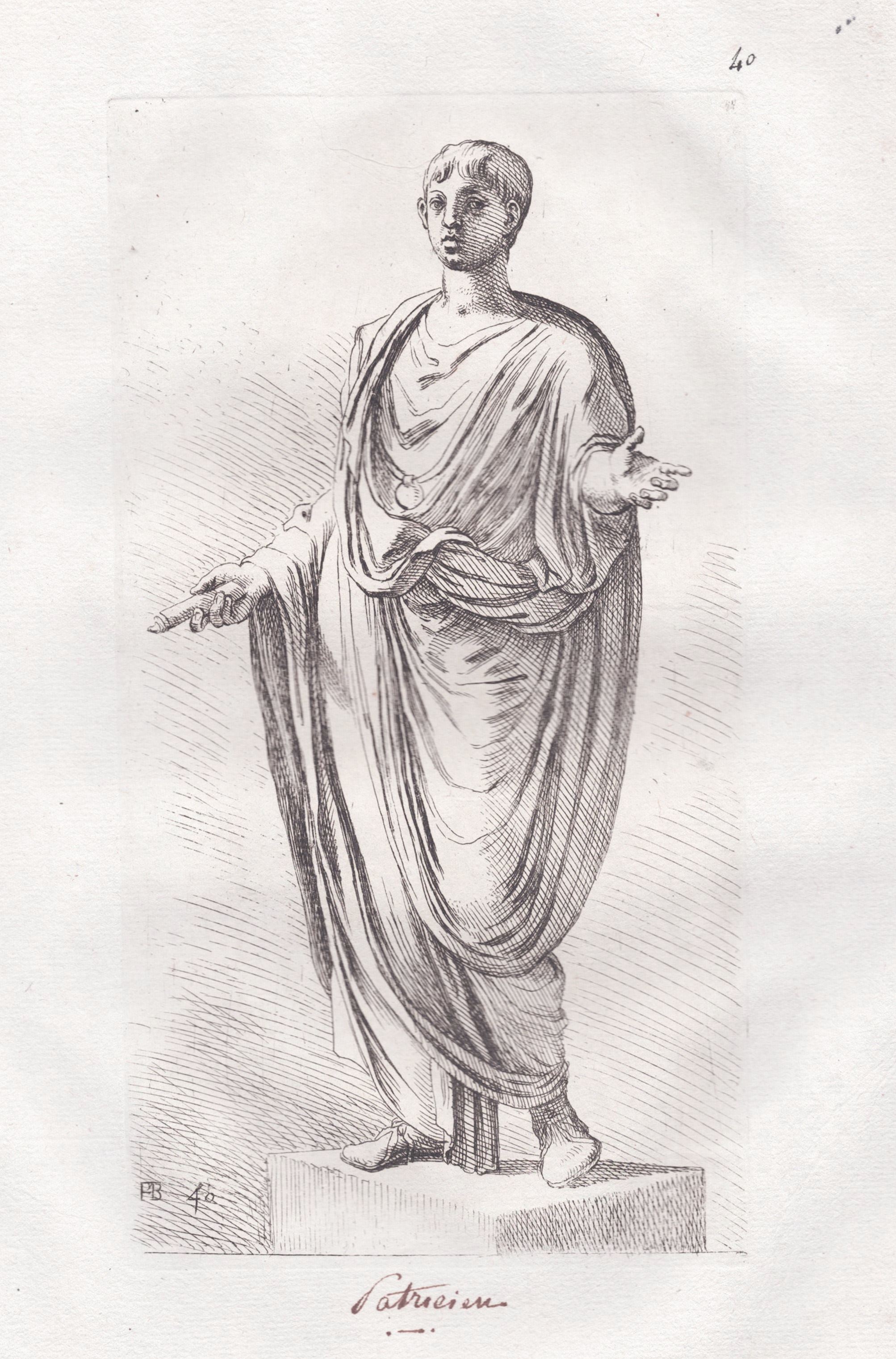 Patrizier Patrician ancient Rome Roman sculpture (40) by Perrier ...