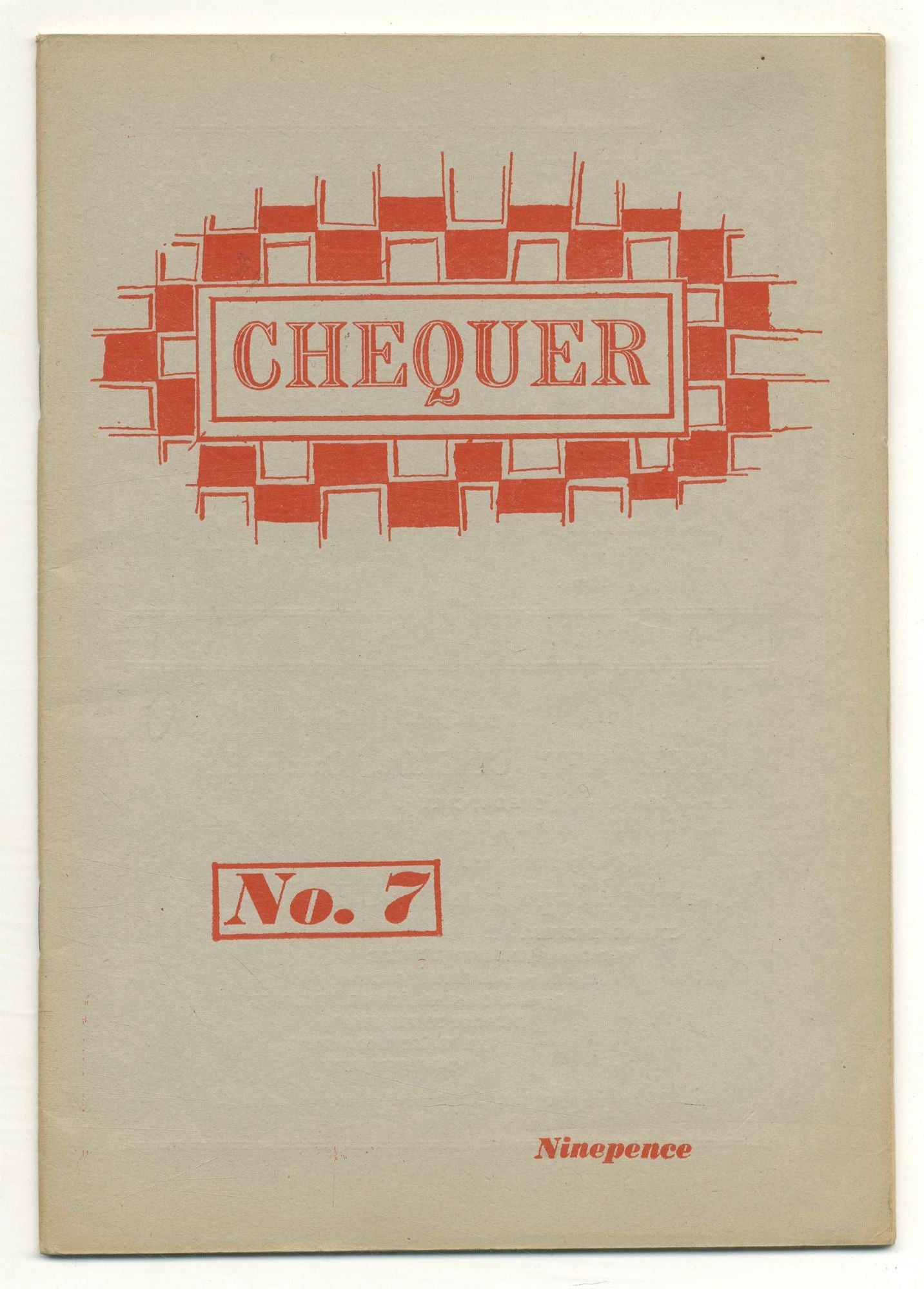 Chequer. Number Seven. November 1954 by (HUGHES, Ted): Fine Softcover ...