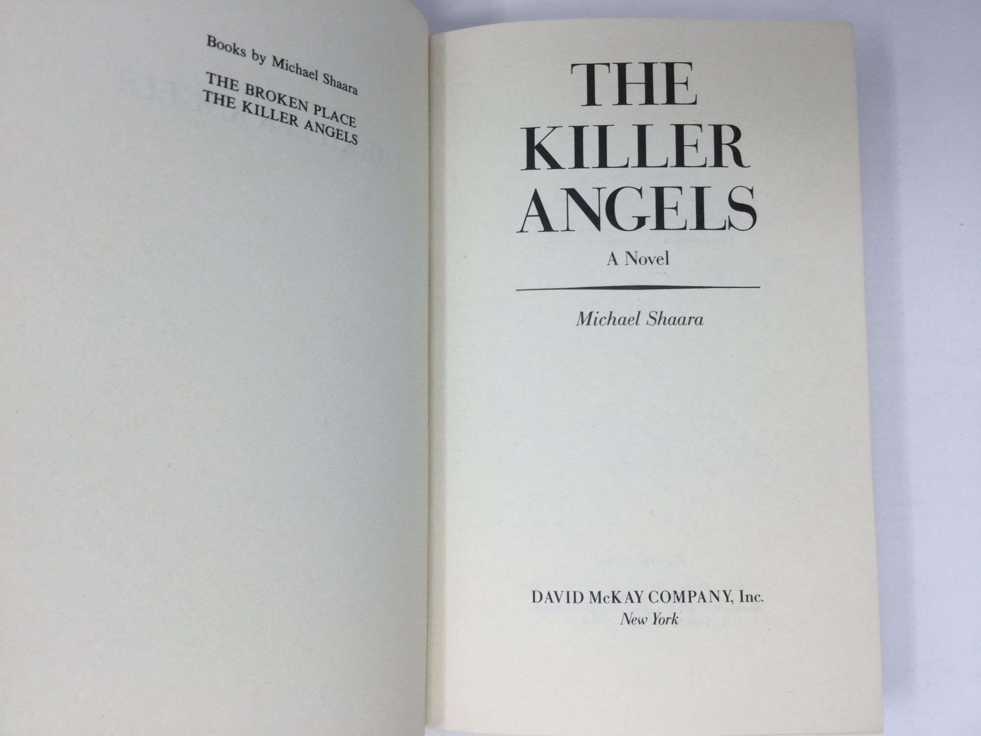 The Killer Angels by Shaara, Michael: Like New Hardcover (1974) First ...