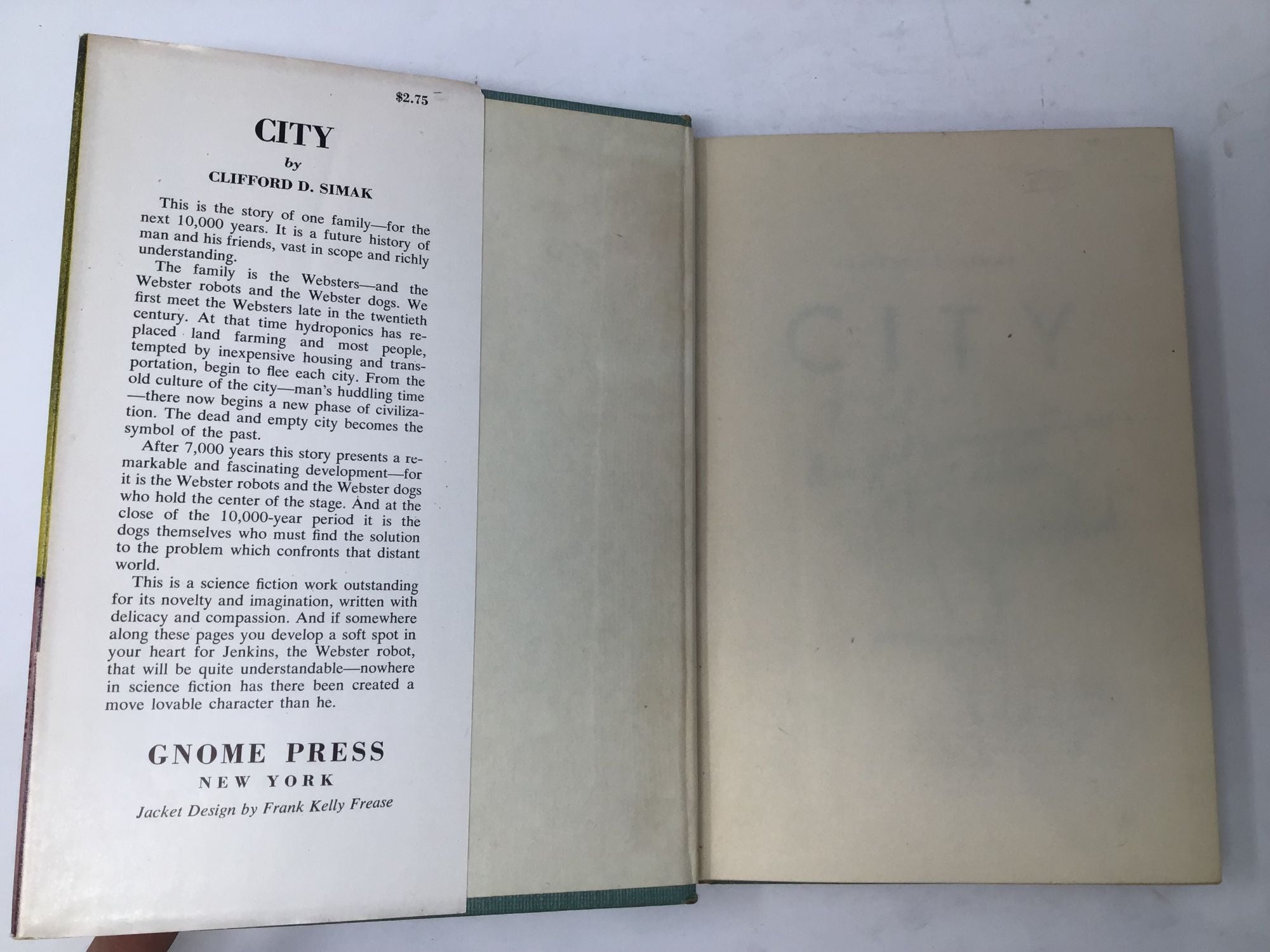 City by Simak, Clifford: Very Good Hardcover (1952) First Edition ...