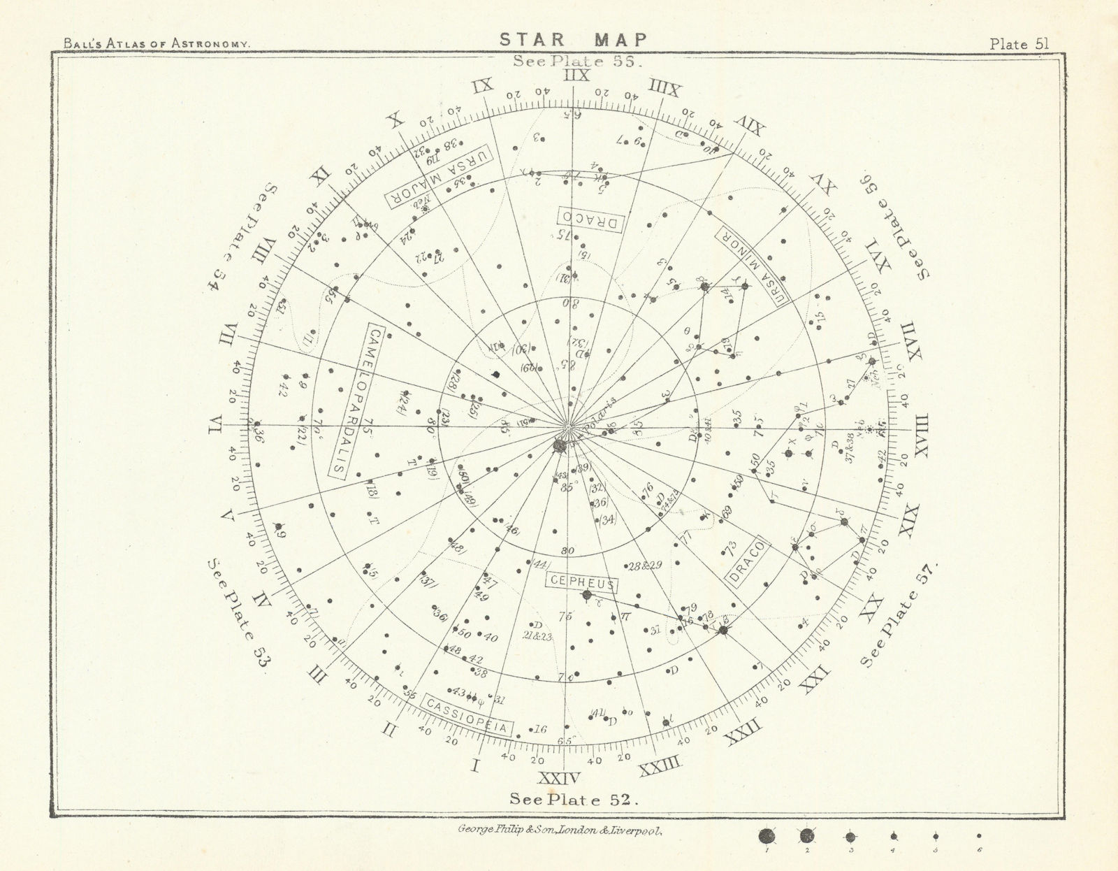 Star Map SectIon I. - Camelopardalis - Cassiopeia - Cepheus - Draco ...