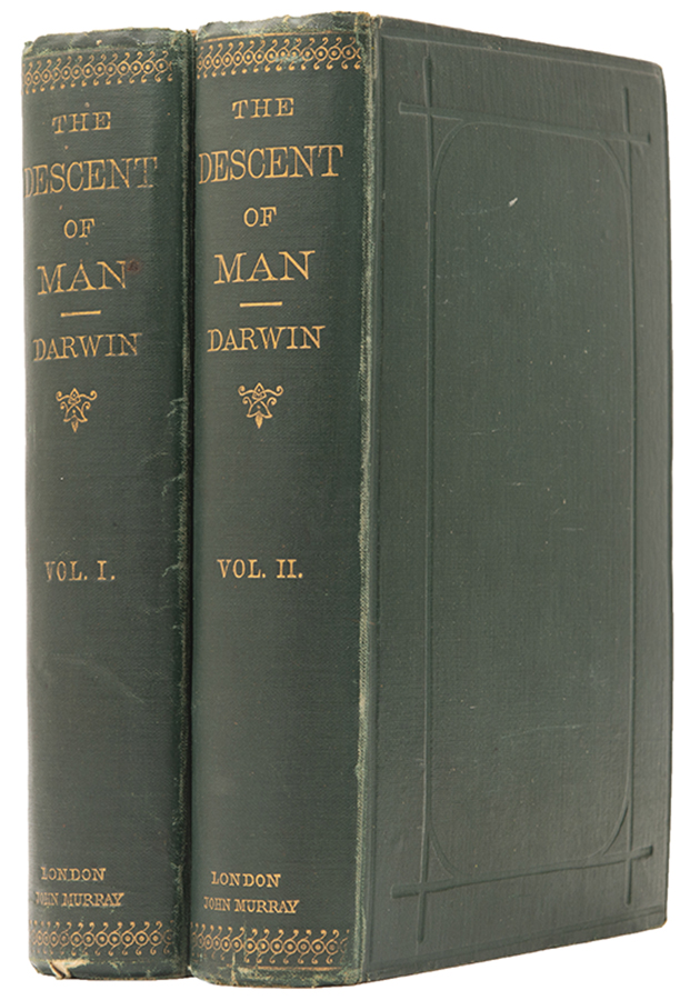 The Descent Of Man And Selection In Relation To Sex By Darwin Charles 1871 Shapero Rare