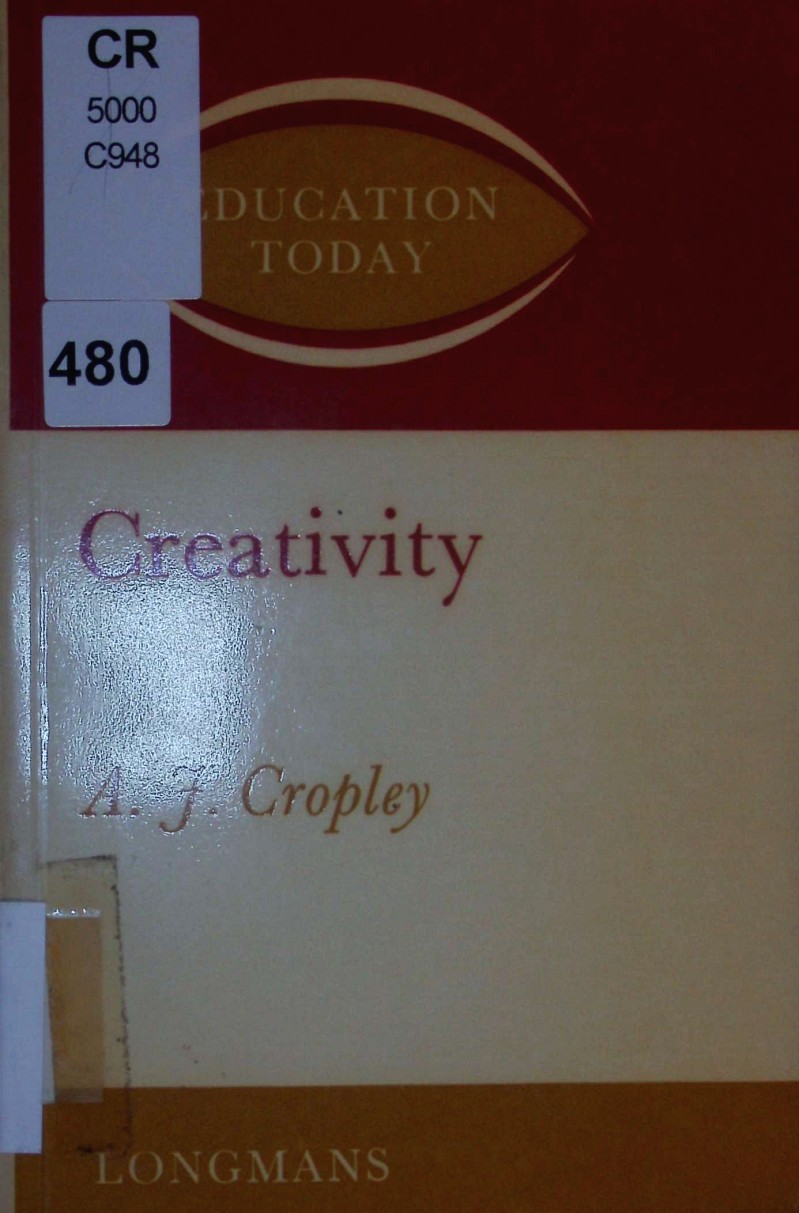 Creativity. von Cropley, Arthur J.:: (1969) | Antiquariat Bookfarm
