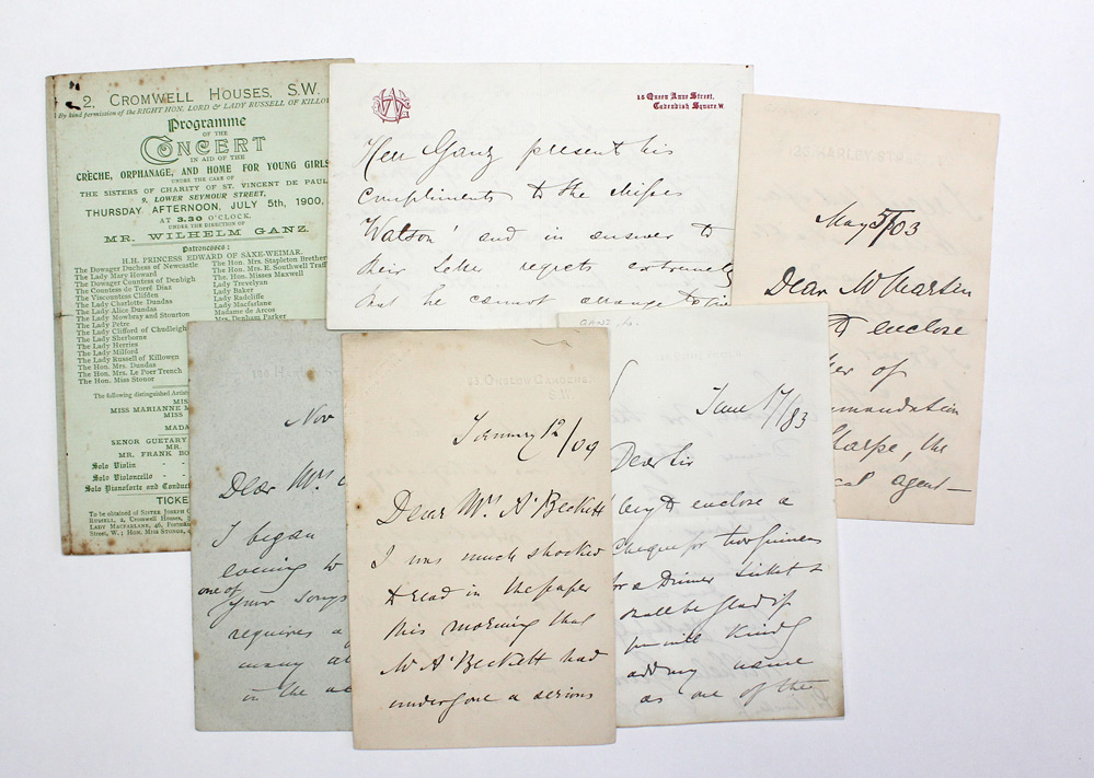 Five Original Hand Written Letters and Signed by Composer/Pianist ...