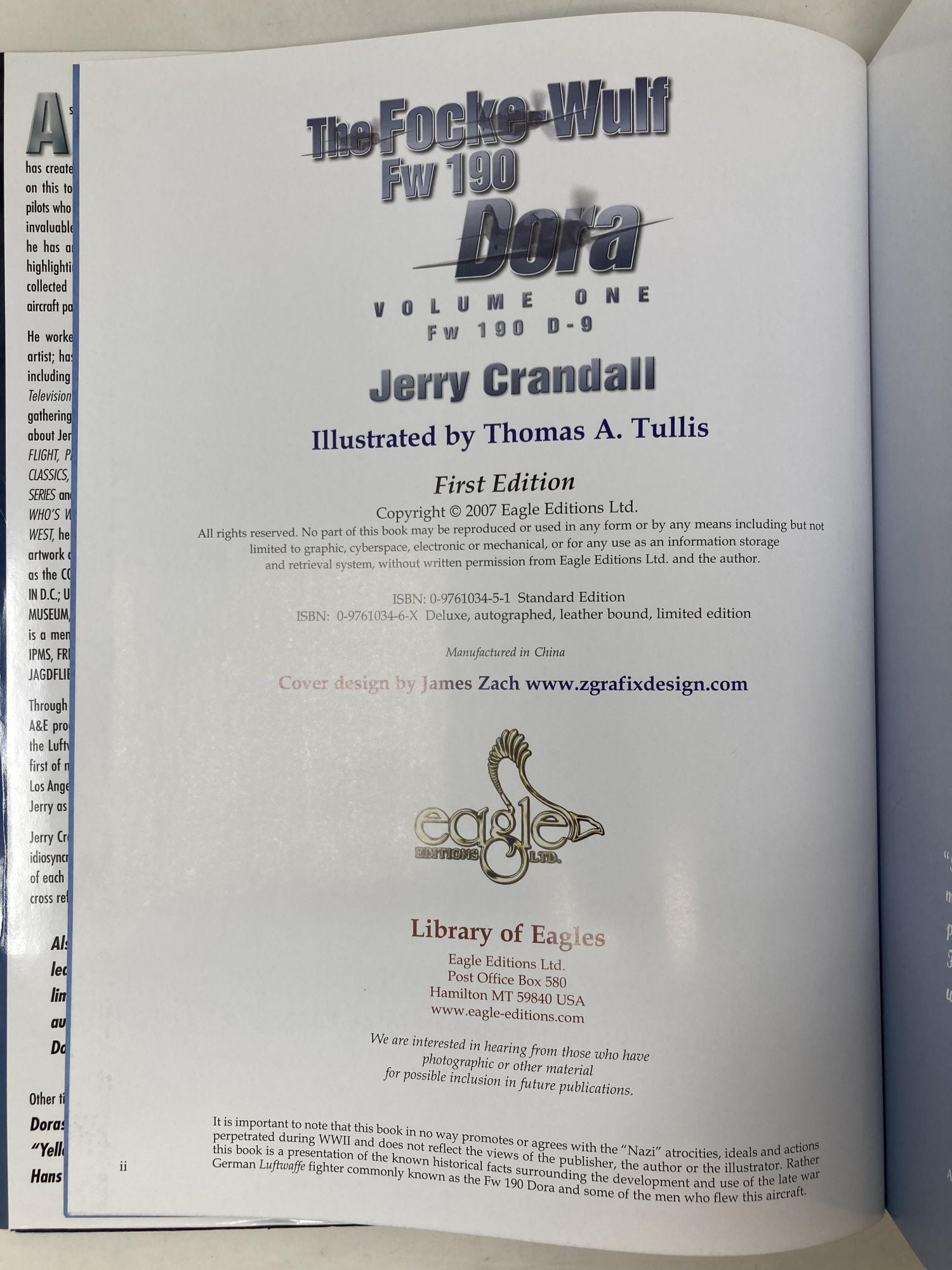 The Focke-Wulf Fw 190 Dora: Volume One by Crandall, Jerry: Like New ...