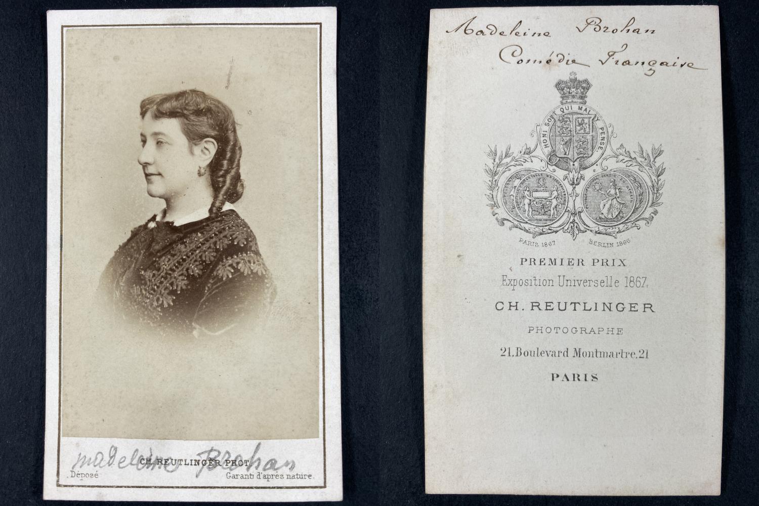 Reutlinger, Paris, Madeleine Brohan, actrice von Photographie originale ...