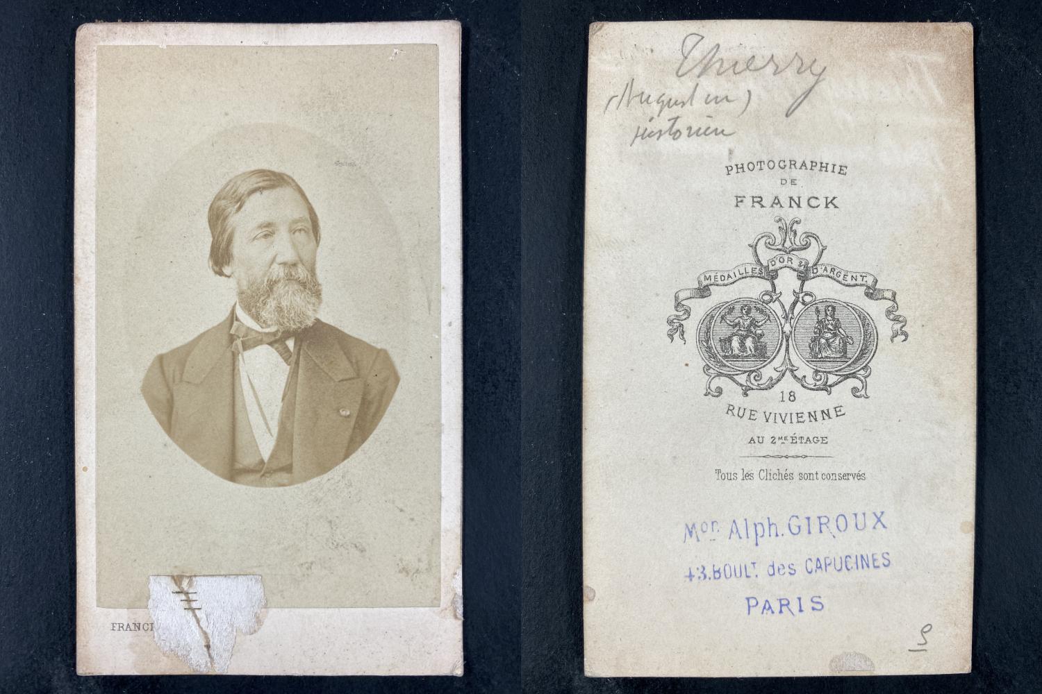 Franck, Paris, Augustin Thierry, historien von Photographie originale ...