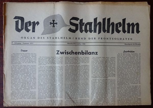 Der Stahlhelm. Organ des "Stahlhelm" - Bund der Frontsodaten. Nr. 10 / ...