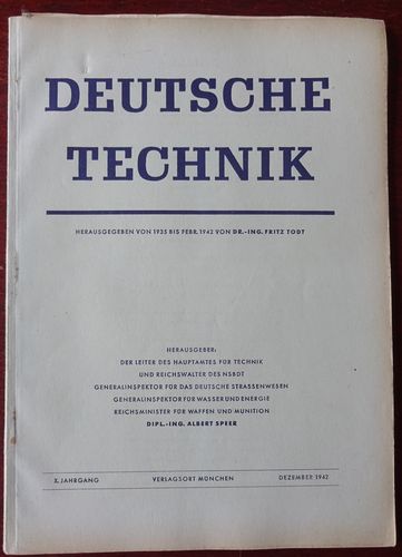 Deutsche Technik. Die technopolitische Zeitschrift. 10. Jahrgang ...