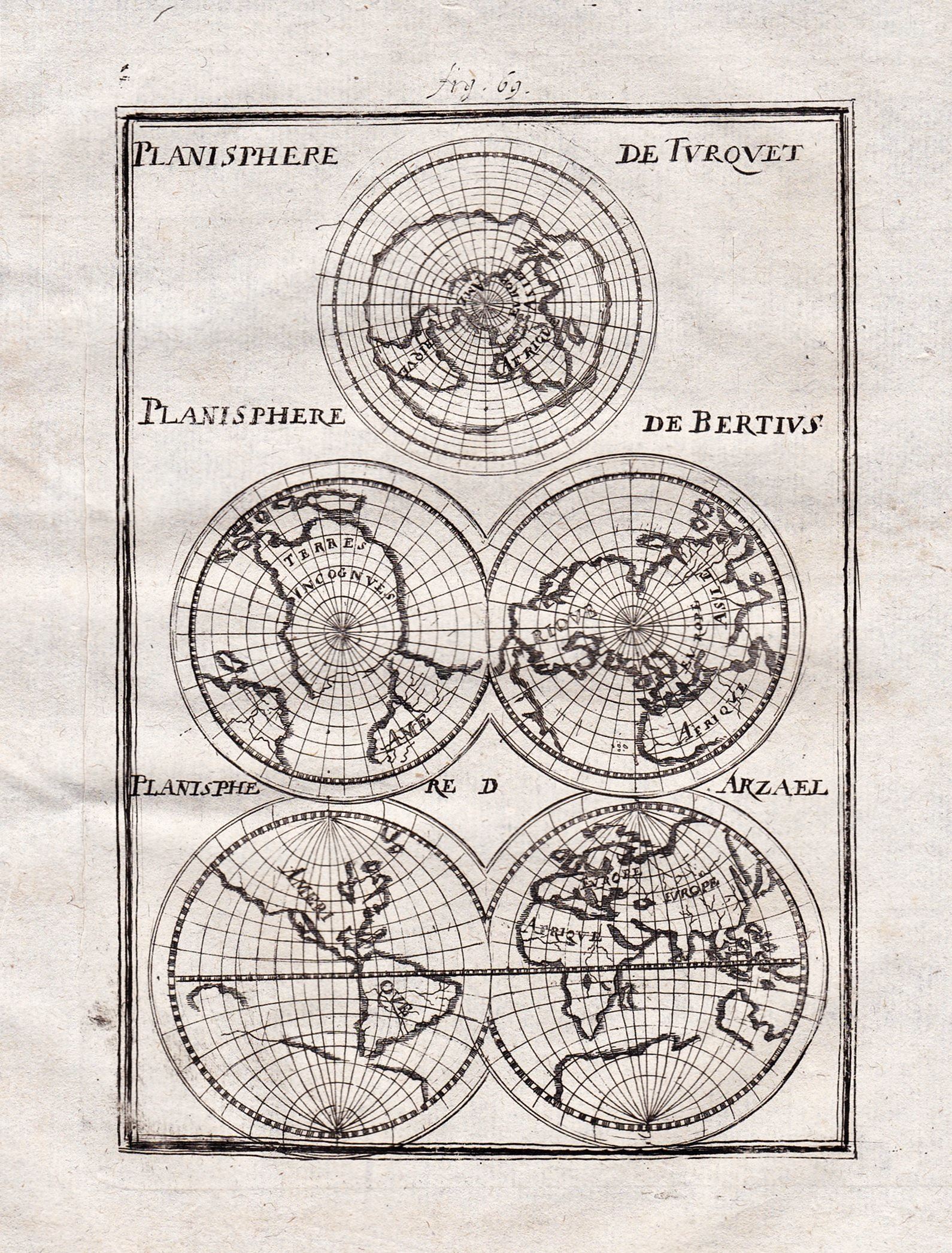 "Planisphere de Turquet / Planisphere de Bertius / Planisphere de ...