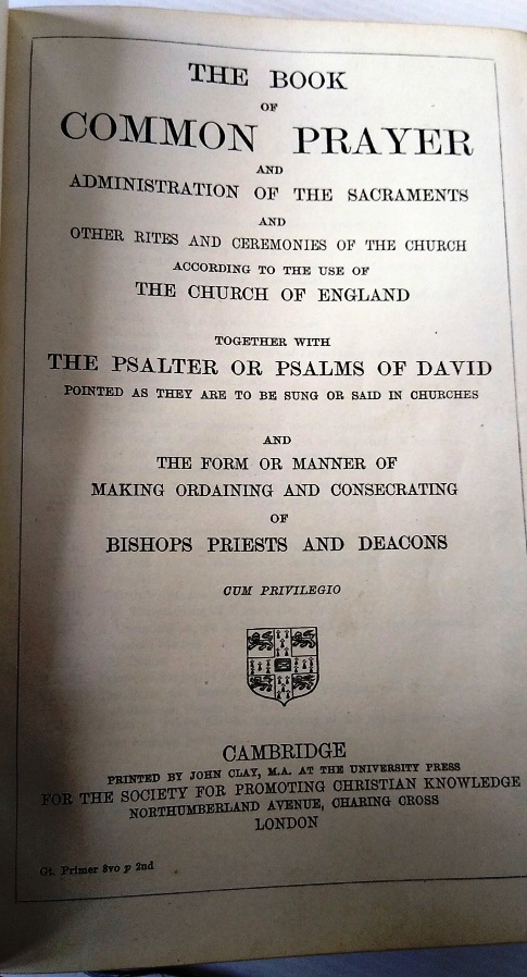 Book Of Common Prayer And Administration Of The Sacraments, And Other ...