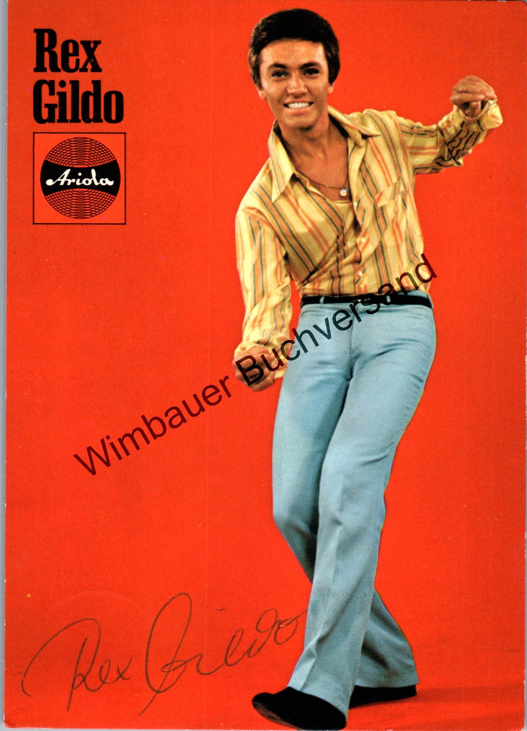Original Autogramm Rex Gildo (1936-1999) /// Autogramm Autograph ...