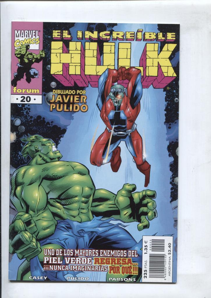 Planeta: El Increible Hulk volumen 3 numero 20: Los buenos viejos tiempos de Javier Pulido ...