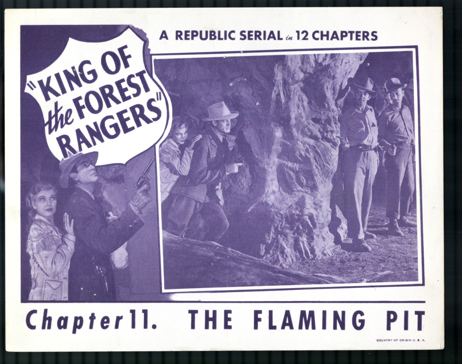 King of the Forest Rangers 11"x14" Lobby Card Helen Talbot Anthony ...