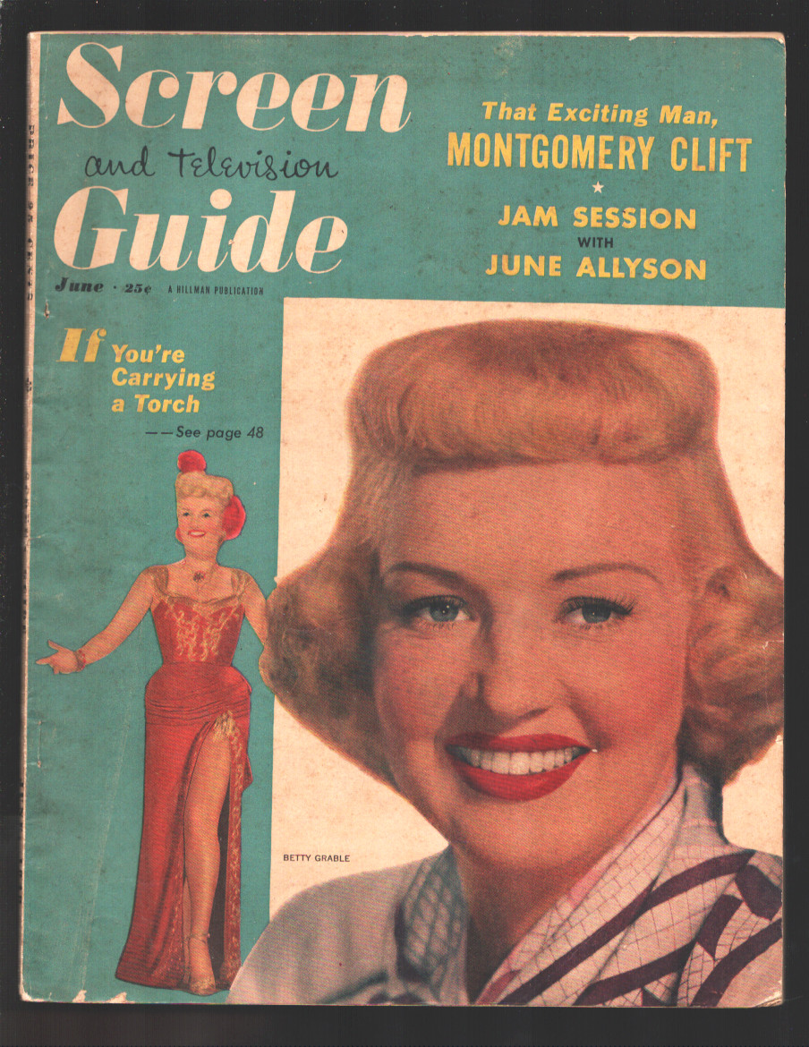 Screen and Television Guide 6/1949-Betty Grable-Montgomery Clift-June ...