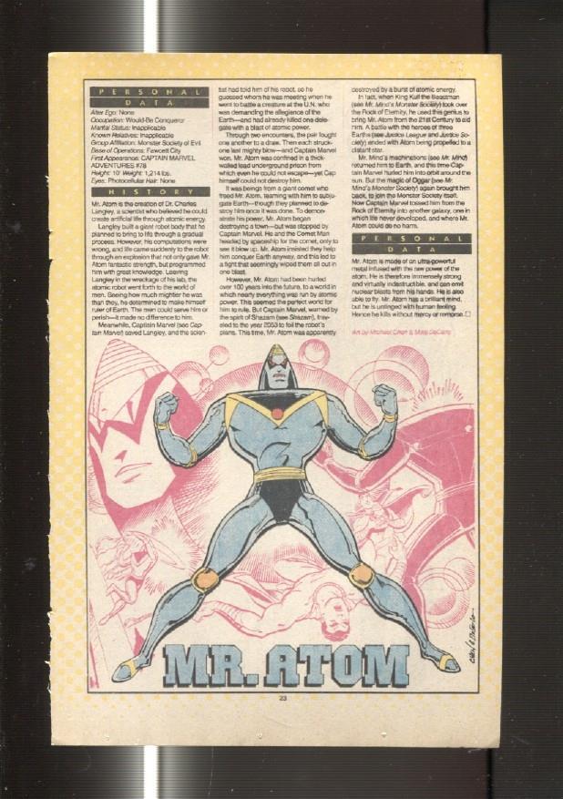 Ficha personaje DC Comics numero 025: Mr. Atom y Mister E by VARIOS ...