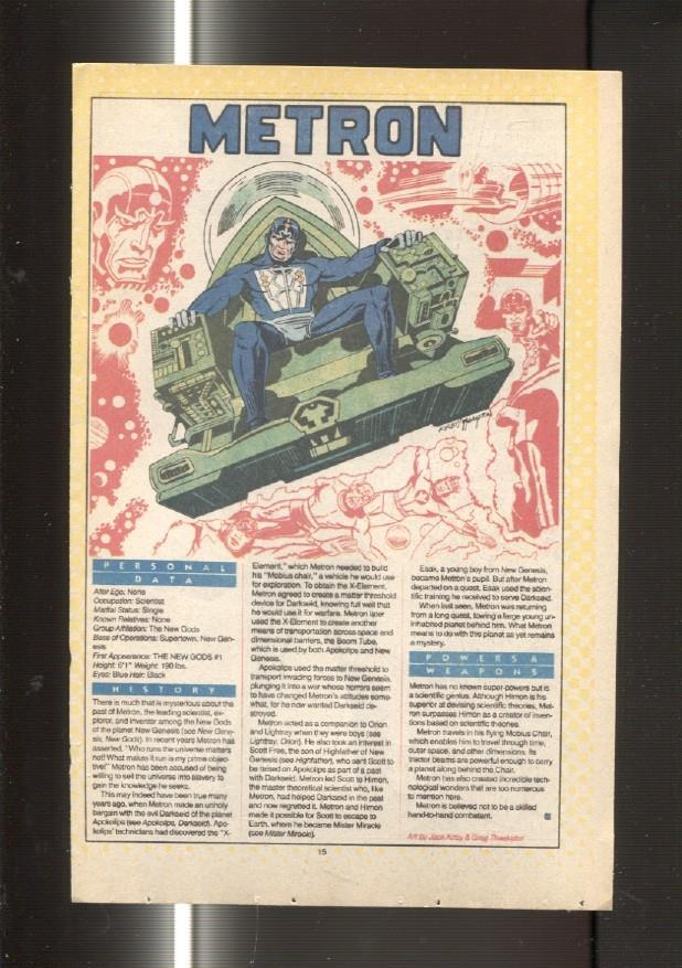 Ficha personaje DC Comics numero 029: Midnight y Metron von VARIOS ...