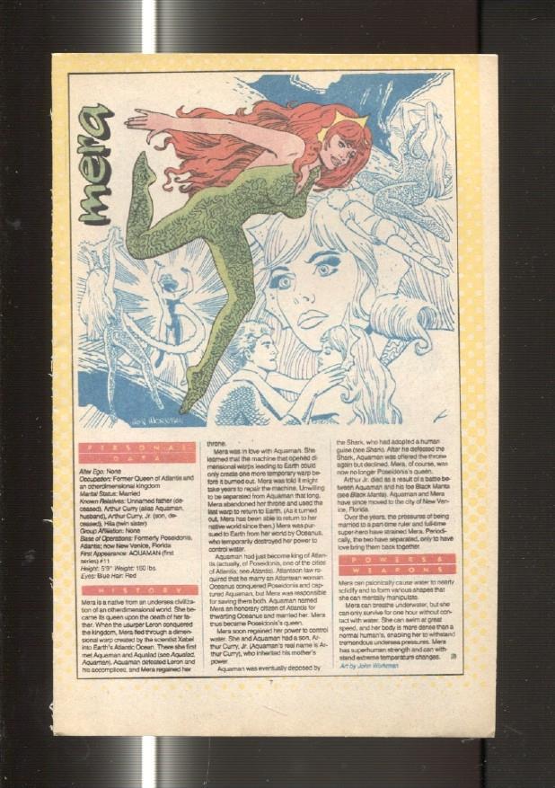 Ficha personaje DC Comics numero 031: The Mercenaries soldiers of ...