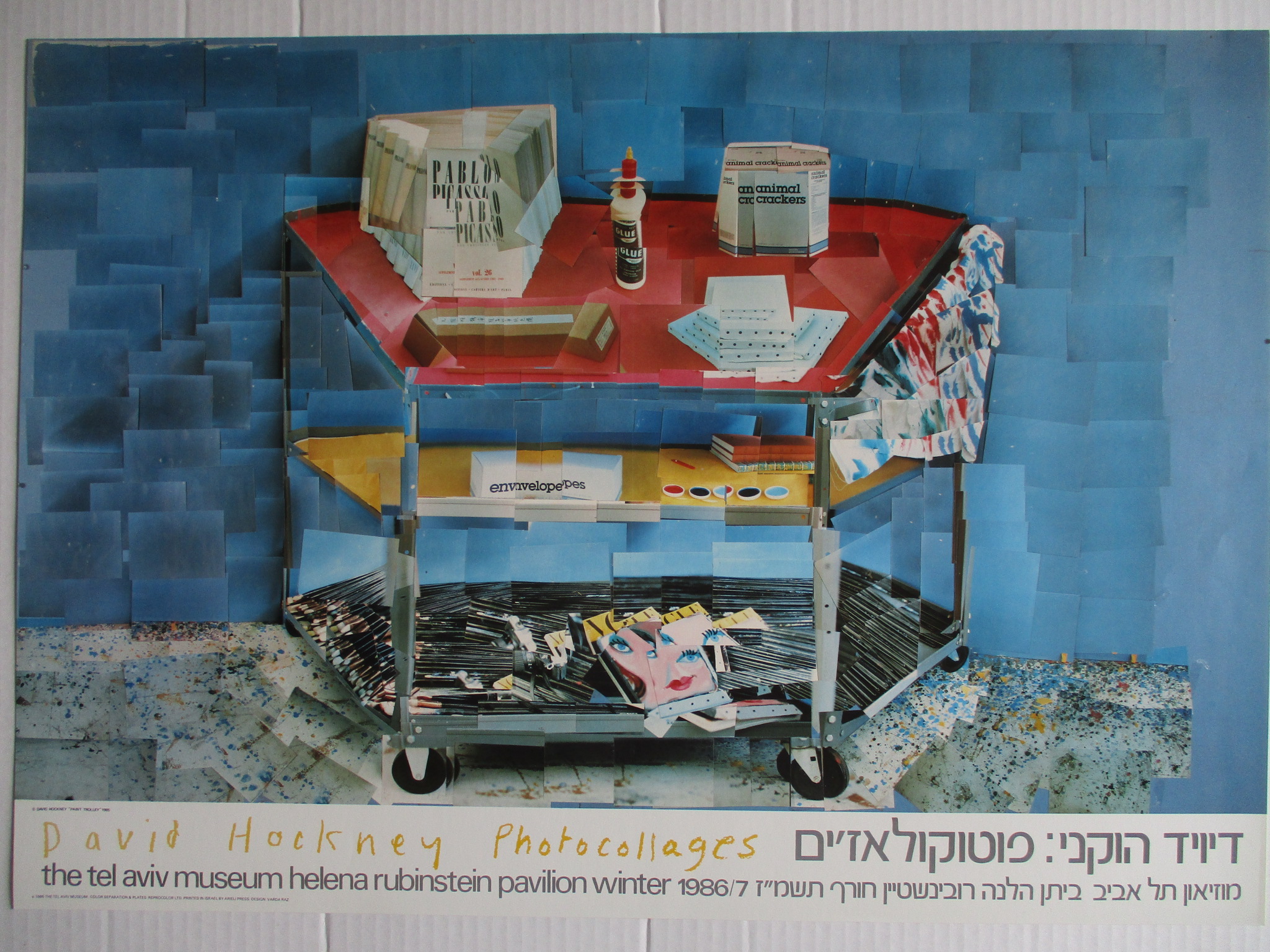 David Hockney Photocollages (w/ Paint Trolley 1985) Tel Aviv Museum ...