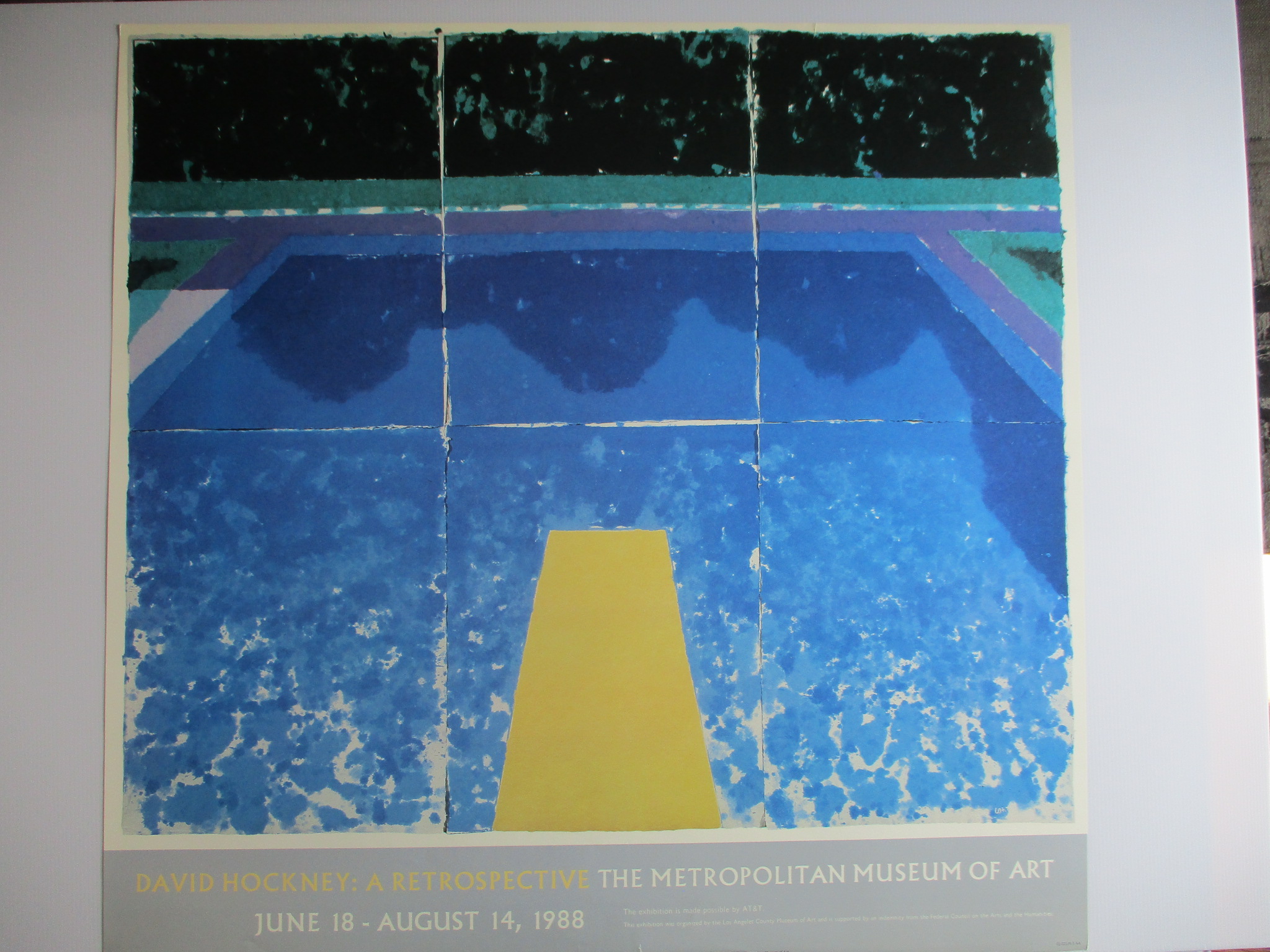 David Hockney A Retrospective (w/ Day Pool with Three Blues 1978 ...
