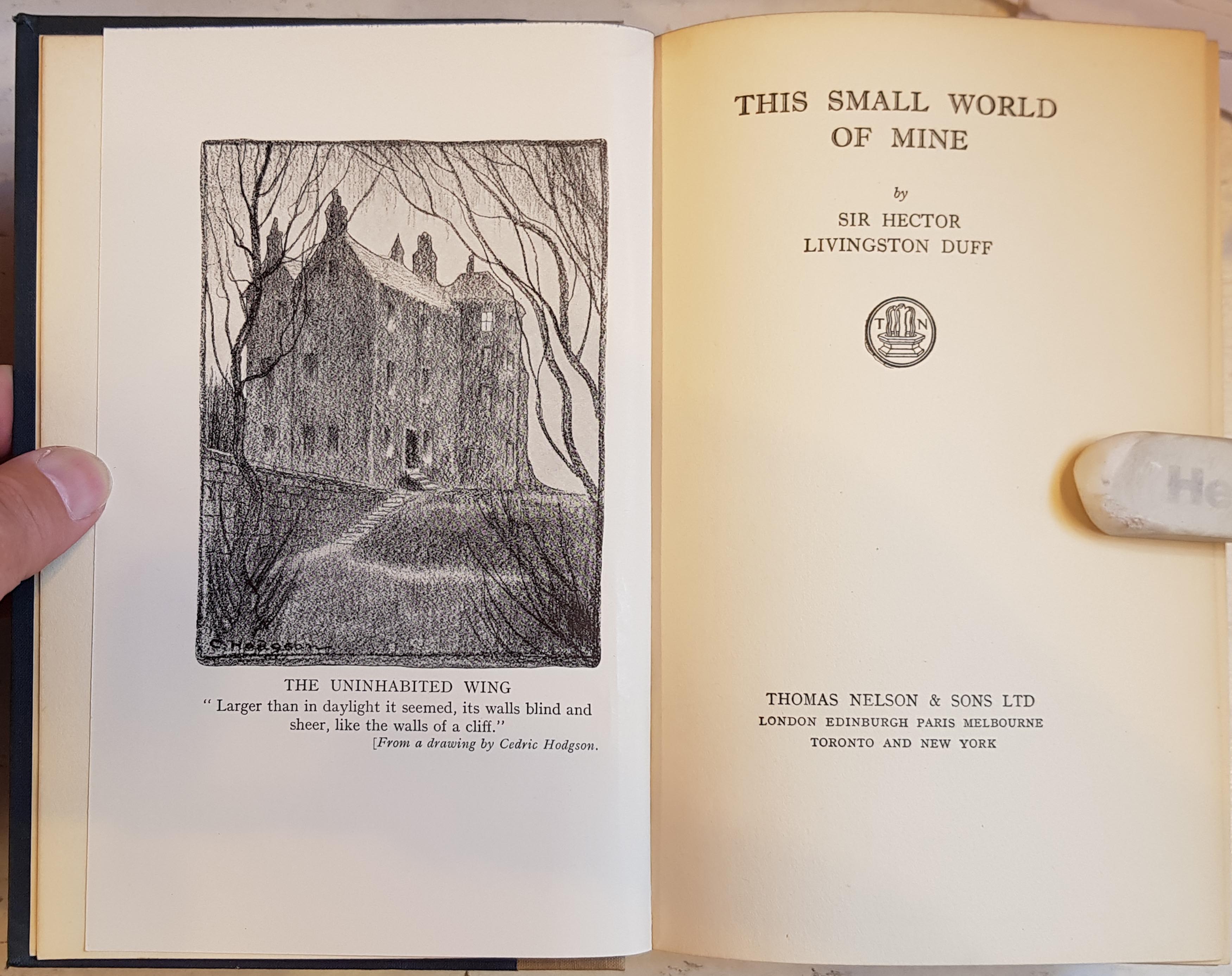 This Small World of Mine by Sir Hector Livingston Duff: Very Good ...