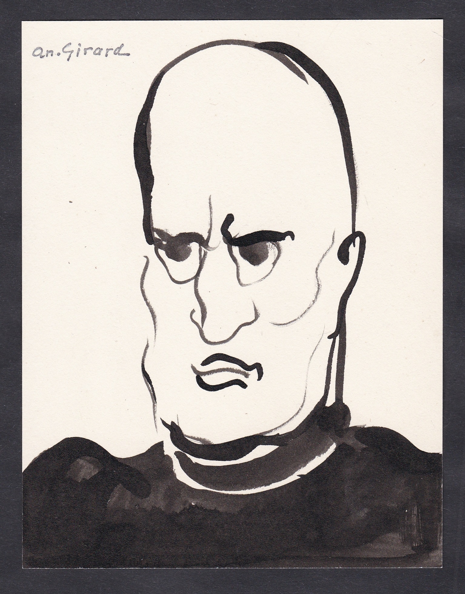 (Portrait of a man) - Mann homme / caricature Karikatur / drawing ...