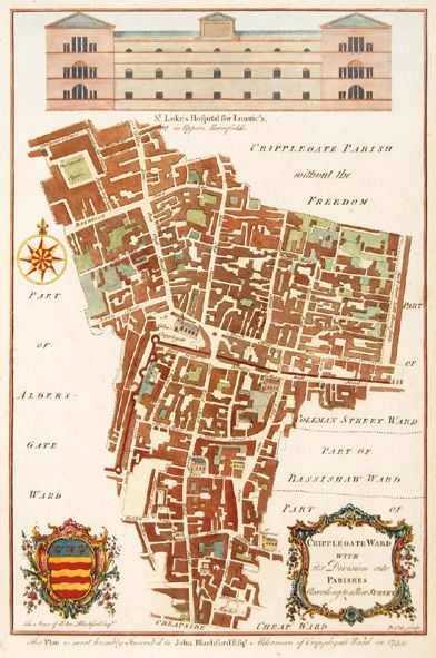 CRIPPLEGATE WARD with its Division into PARISHES according to a New ...