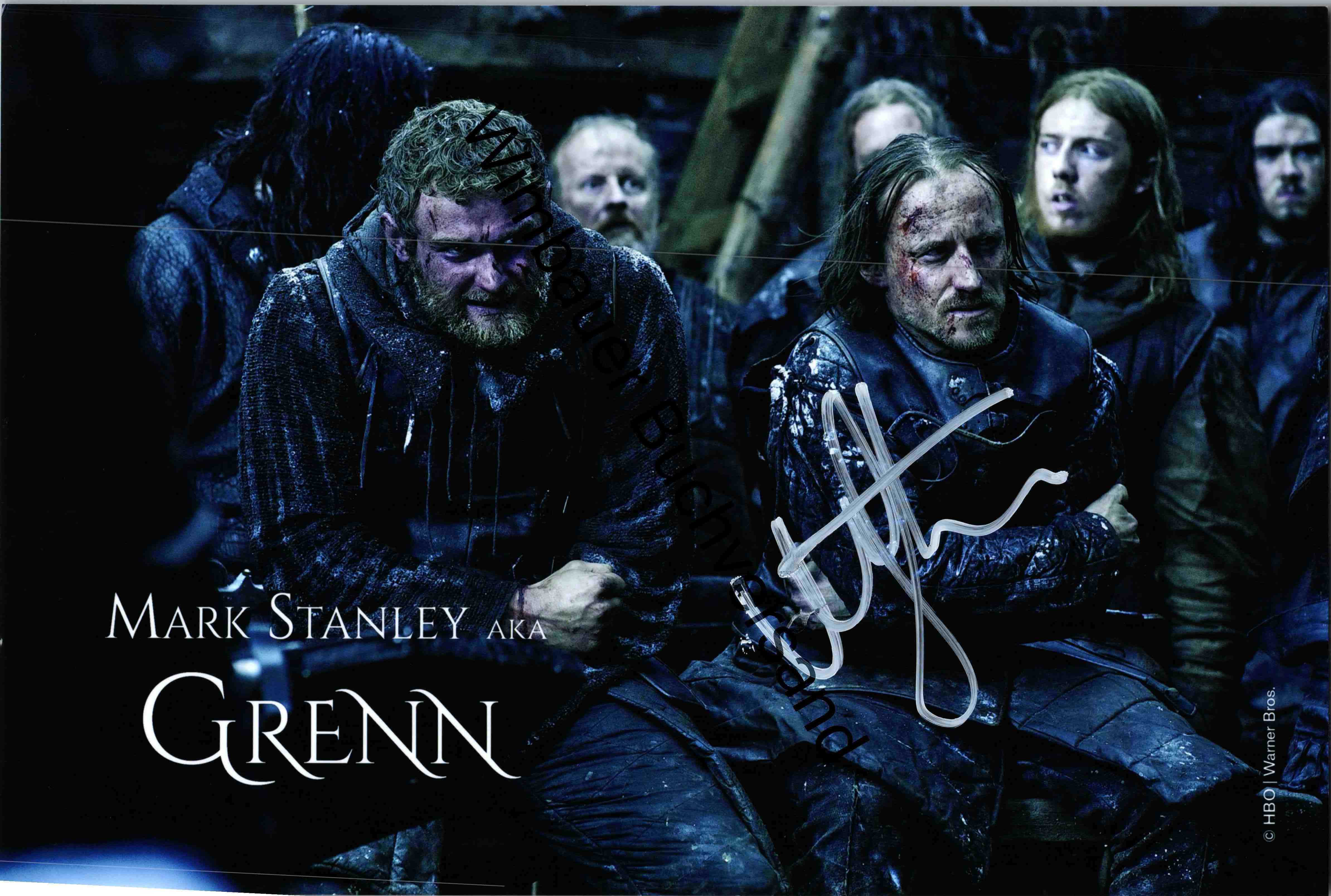 Original Autogramm Mark Stanley "Grenn" Game of Thrones COA ...