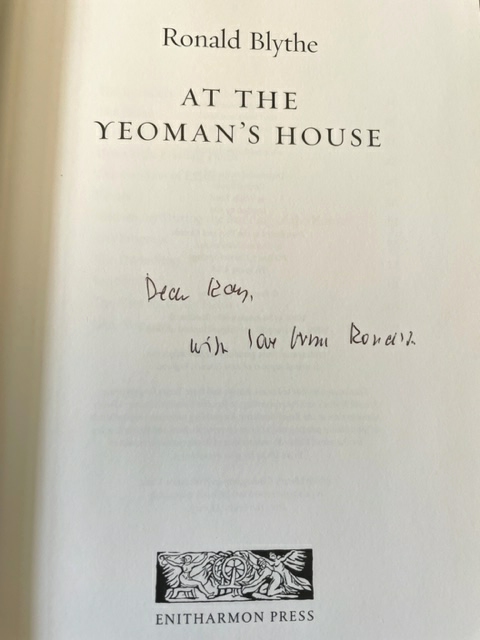 At The Yeoman's House by Blythe Ronald: Fine Hardcover (2011) First ...
