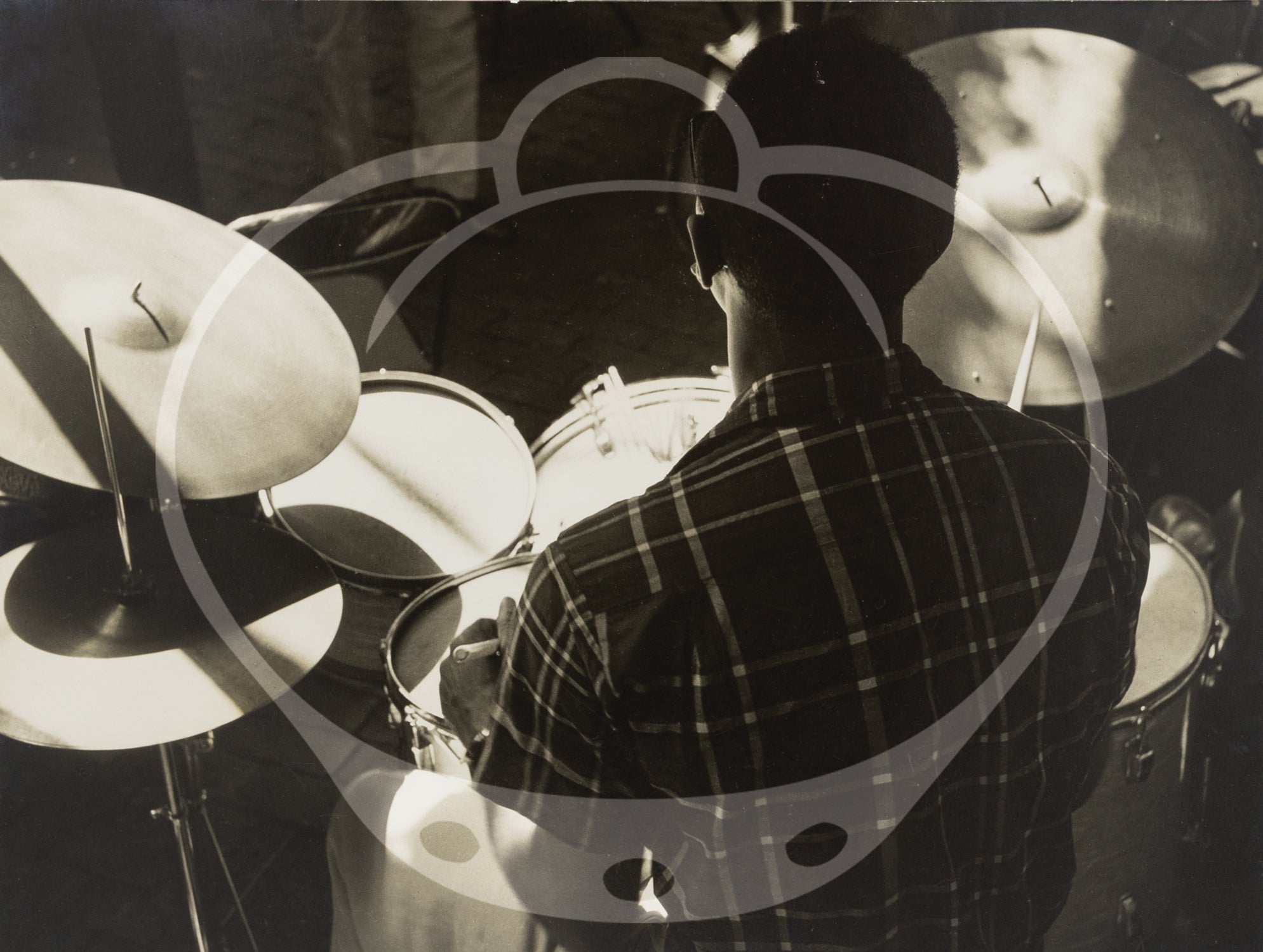 Archive of nine original oversize photographs taken at the Music Inn ...